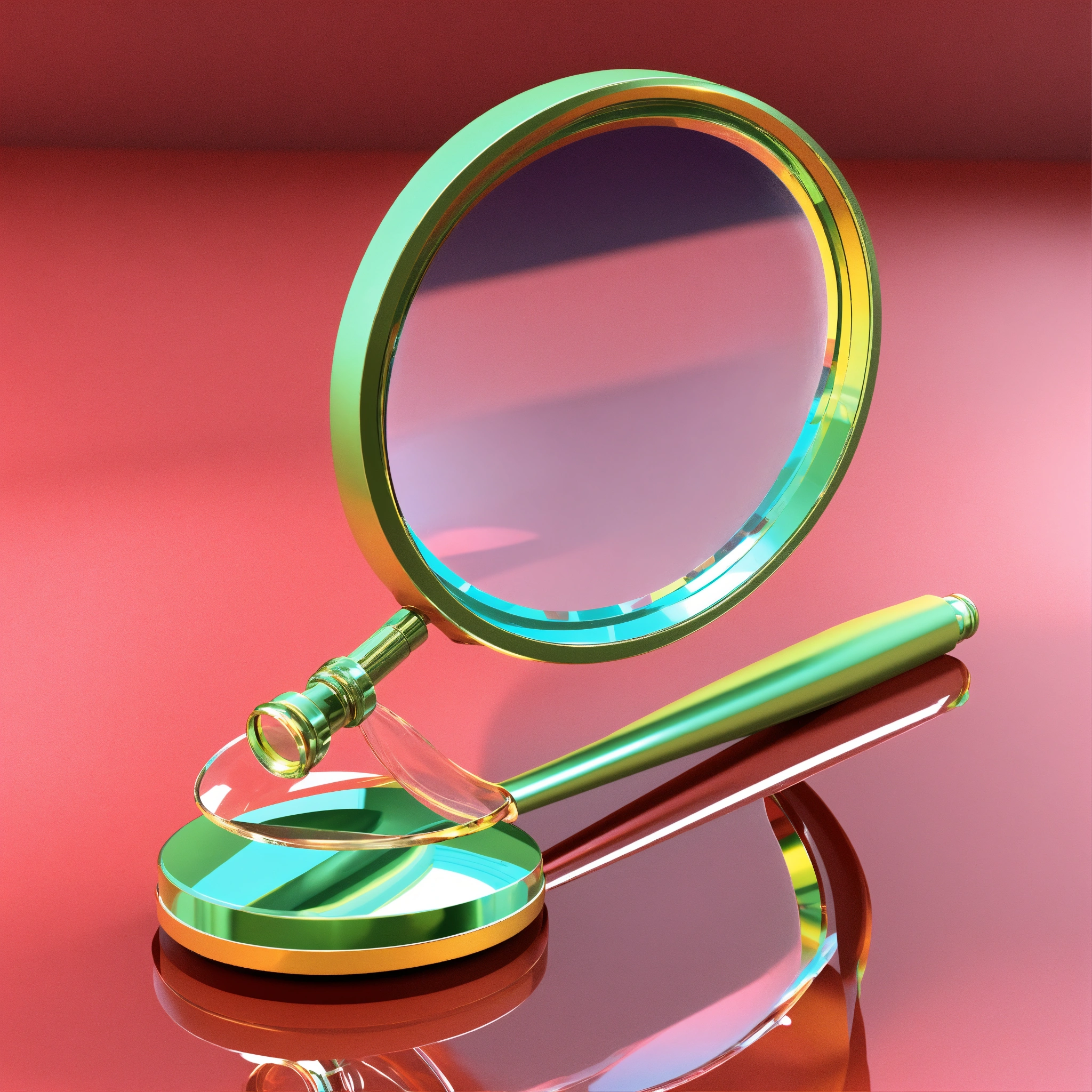 Lexica - Magnifying glass 3d image