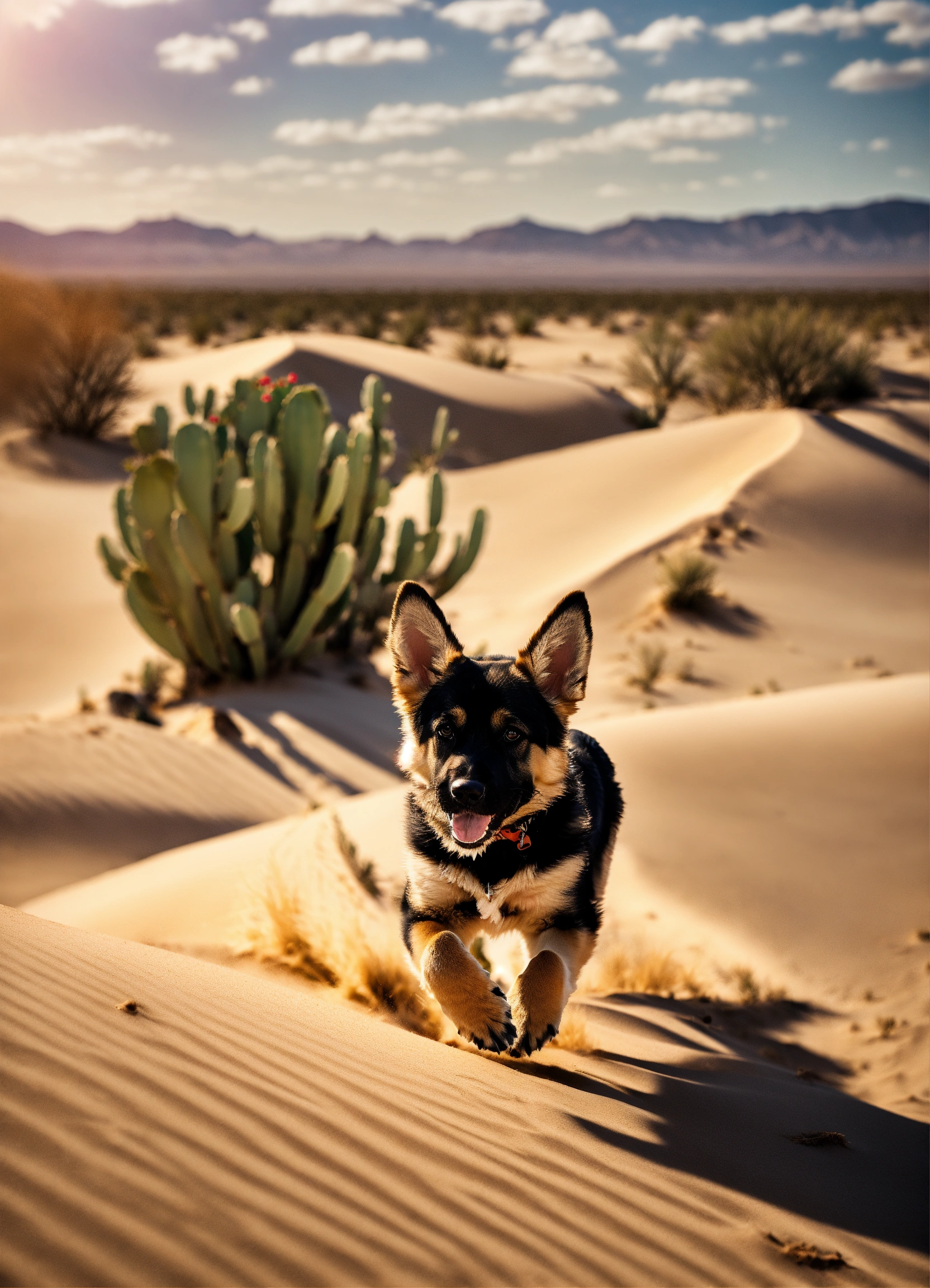 Lexica - "Tiny Oasis Explorers" Journey through the vast dunes with ...