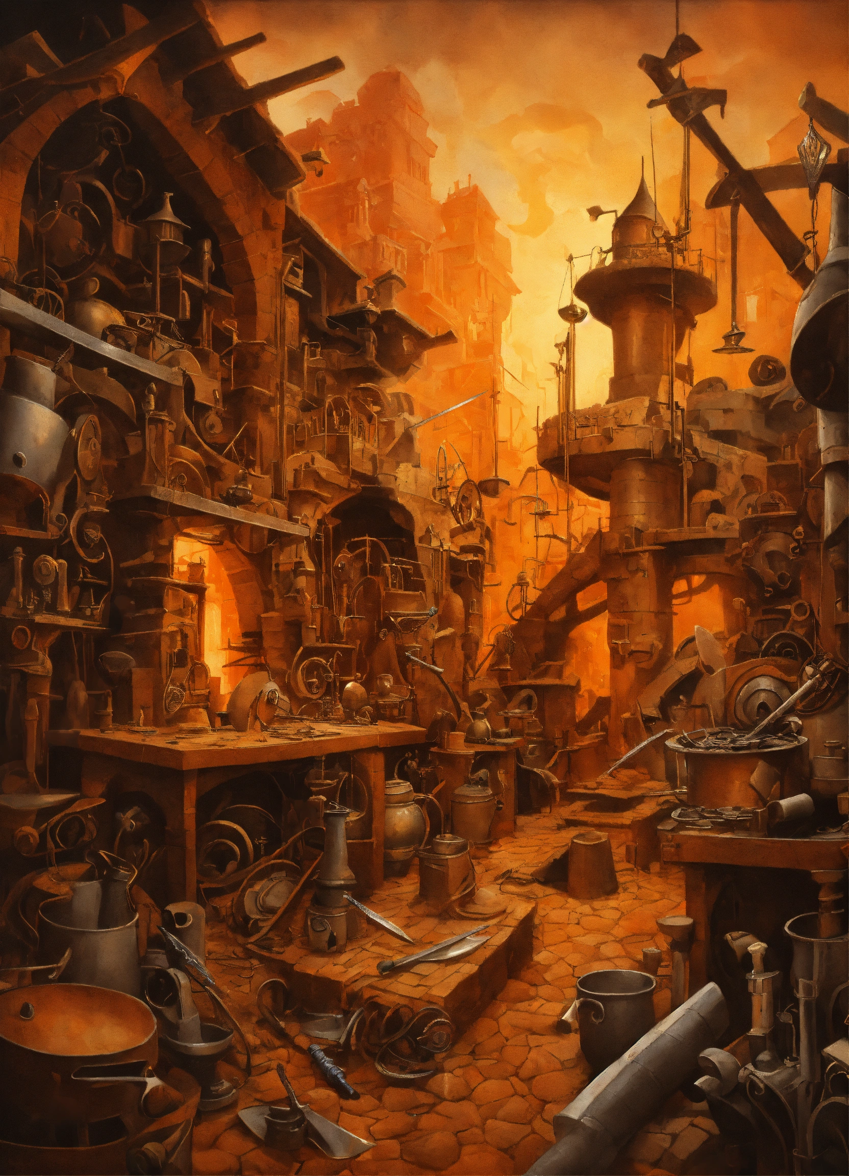 Lexica - Swirly abstract surreal art of a maximalist surrealism ...