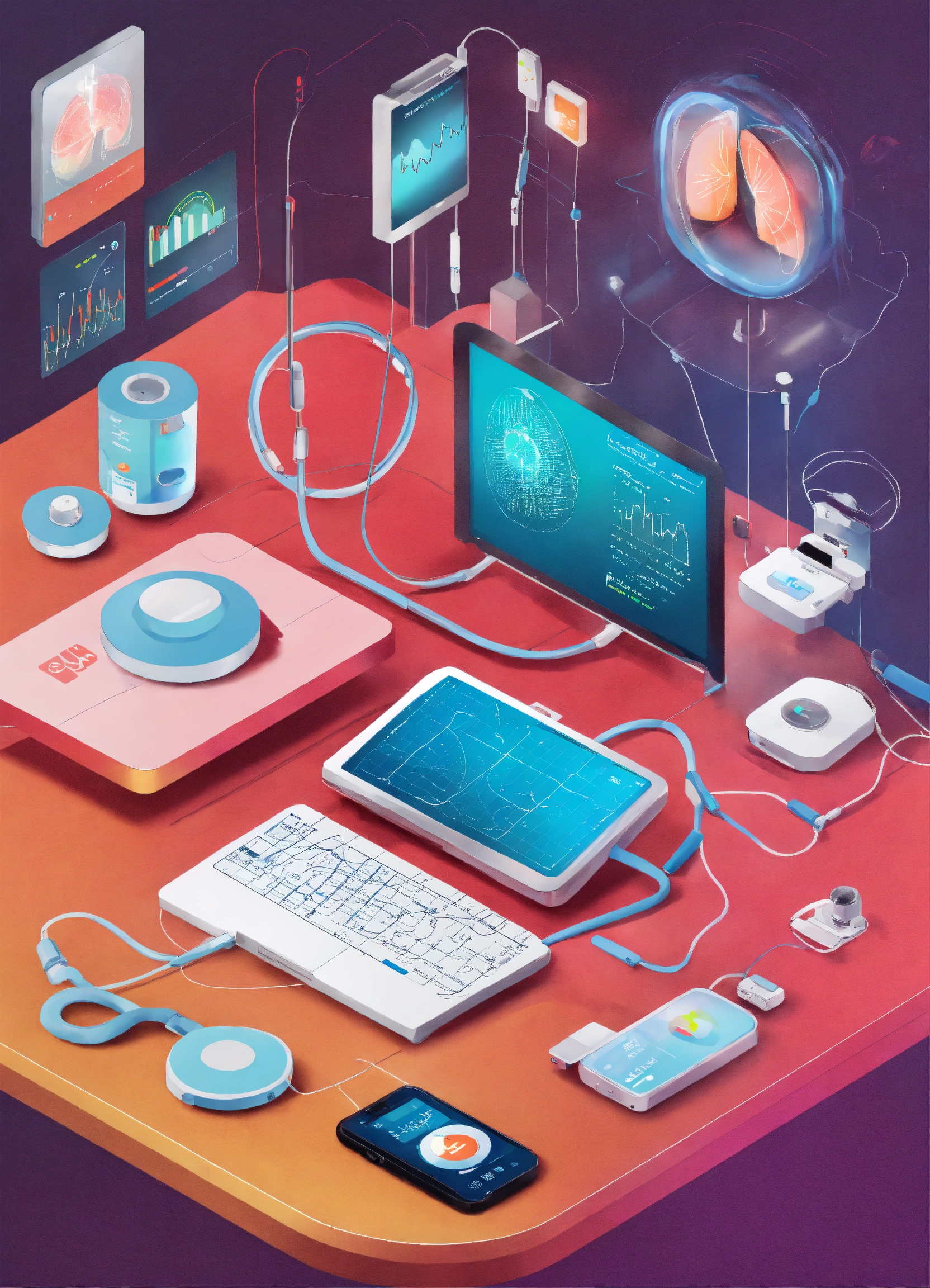 Lexica - Portable health monitoring systems illustration