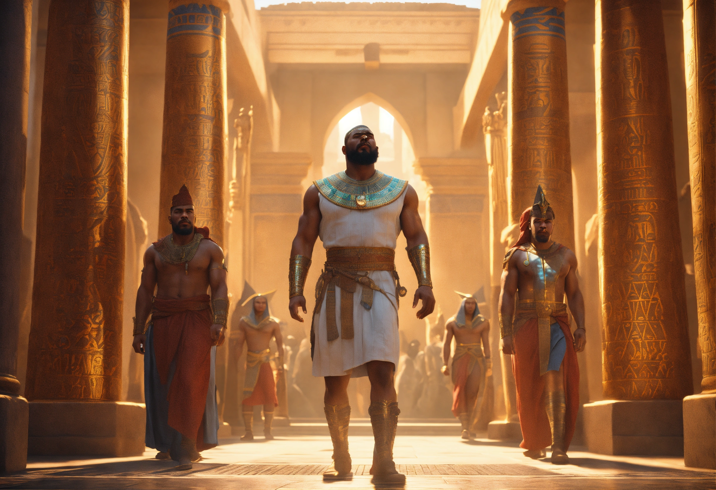 Lexica - Moses young strong man is arrested by pharaoh's guards, in ...