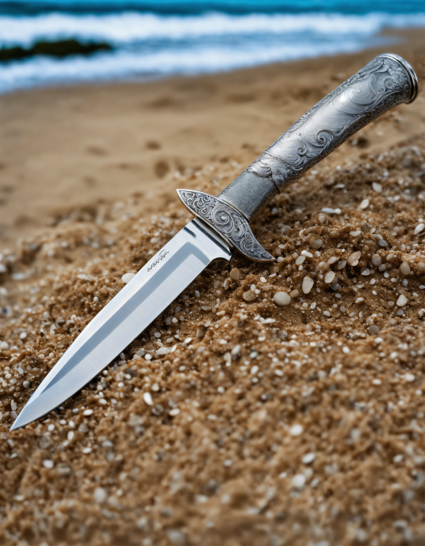 Lexica - 8k, picture of a very long narrow and delicate wavy hunting ...