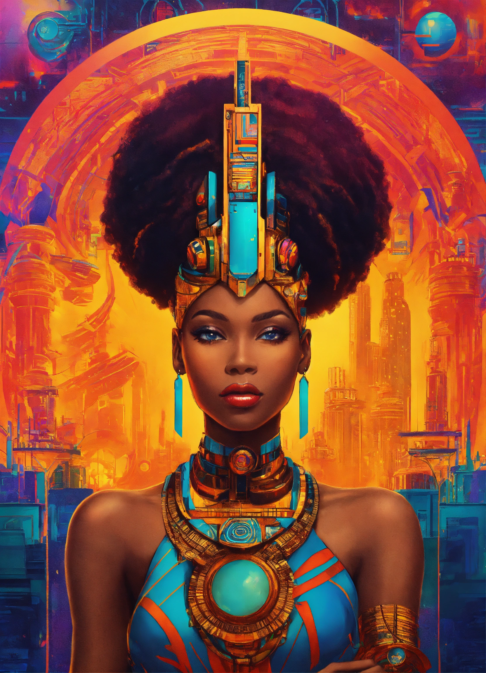 Lexica - Afrofuturism-inspired artwork that envisions a futuristic ...