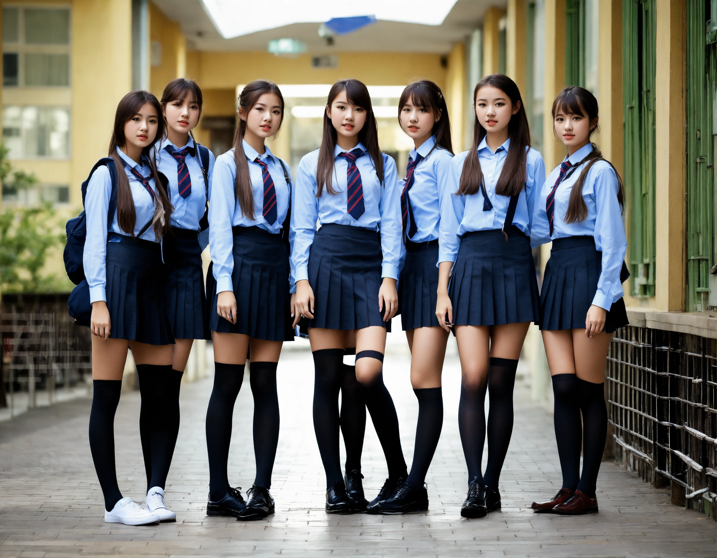 Lexica - European girls, Students, girls, liberal-minded, school uniform, tight-fitting shirt ...