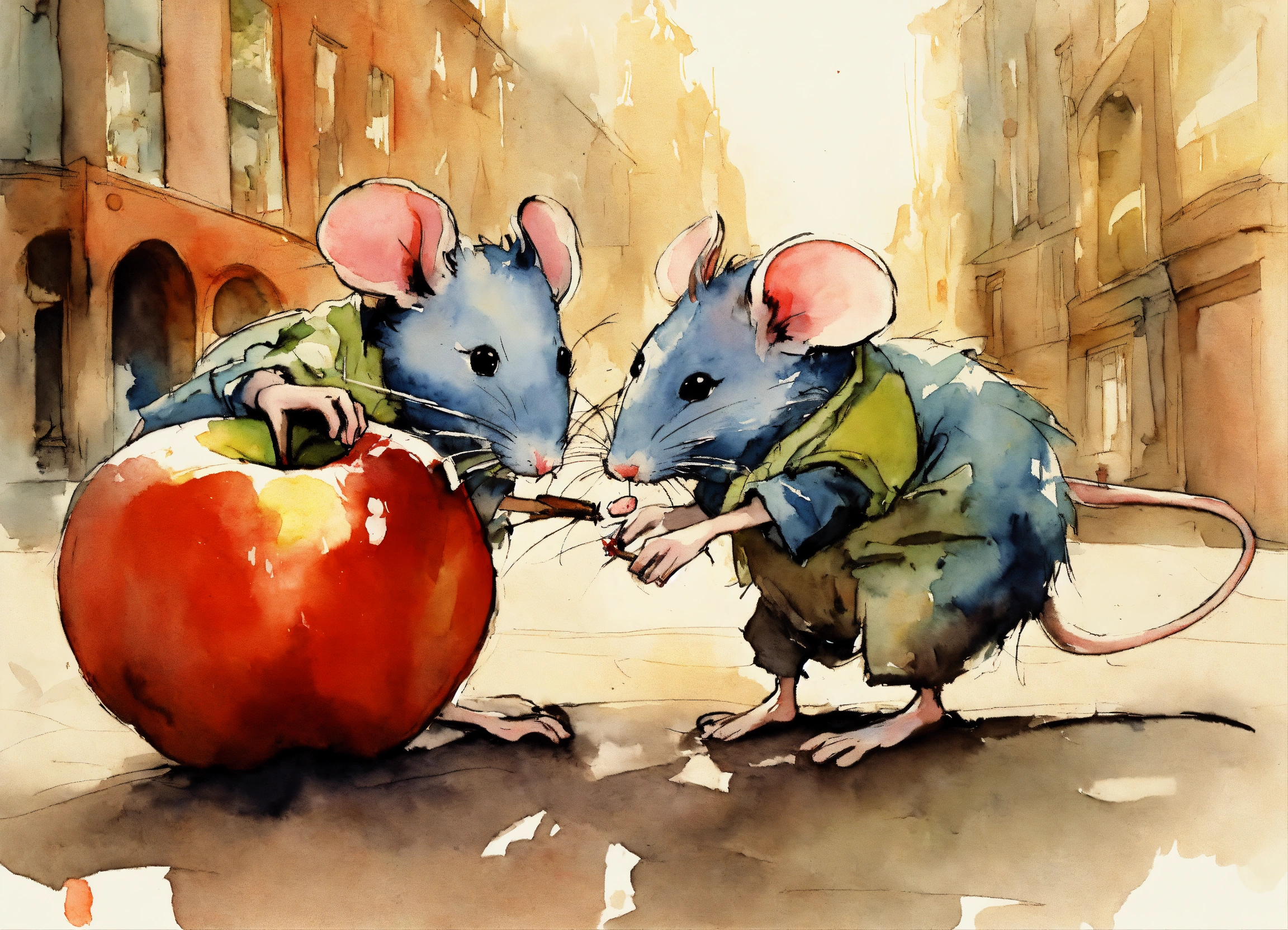 Lexica - Cool, nice and cute mice working and helping together to move ...