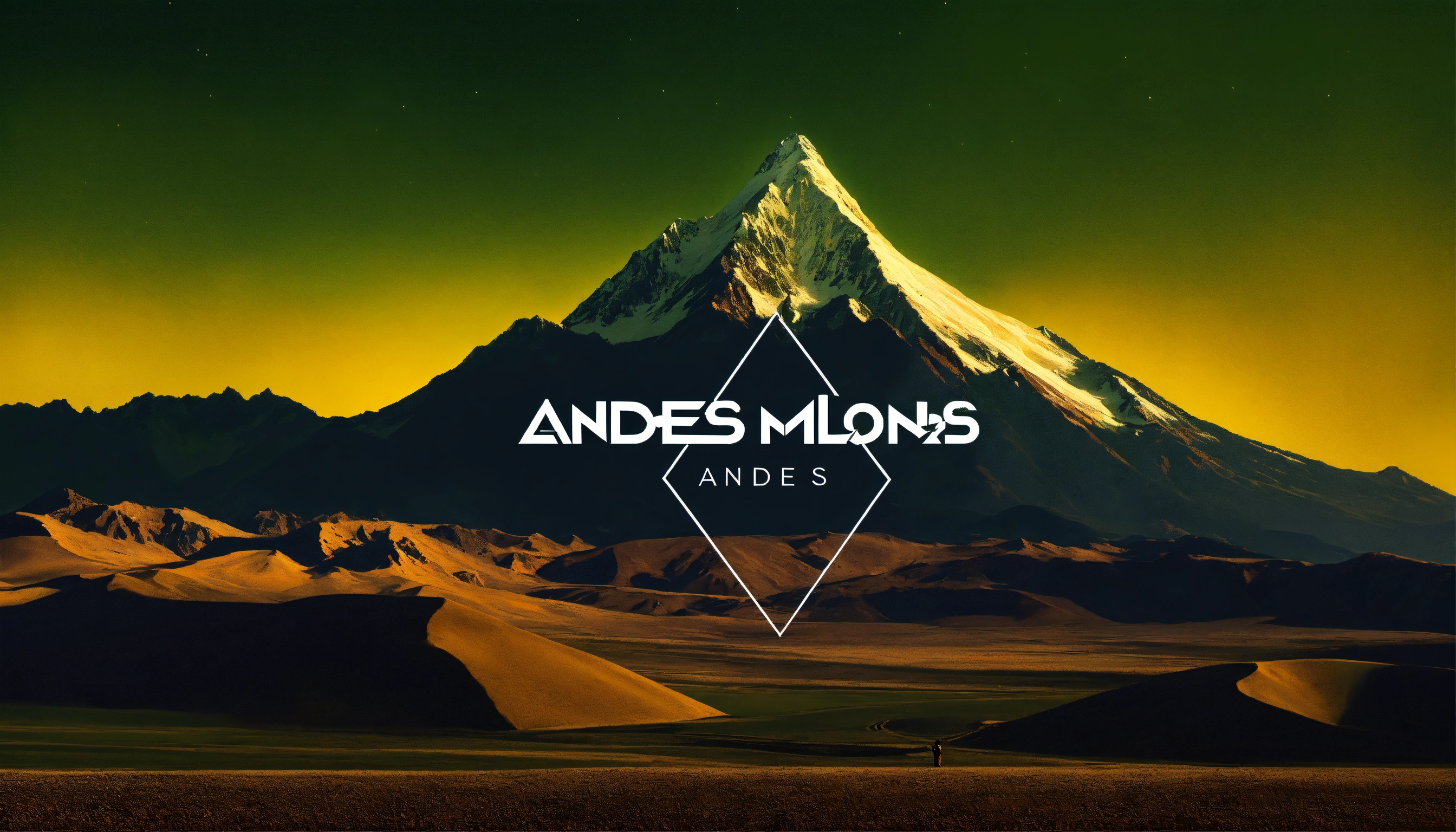 Lexica - I created a brand called "Andes Mons". The logo must contain 3 ...
