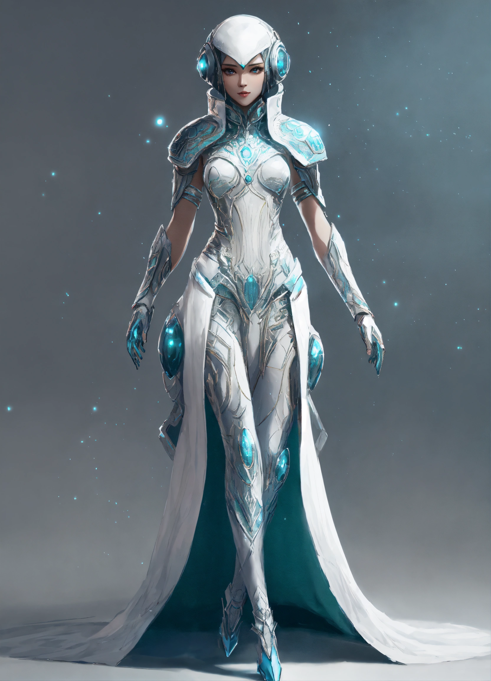 Lexica - A Alien, Alienrace female Alien_goddess beauty longdress ...