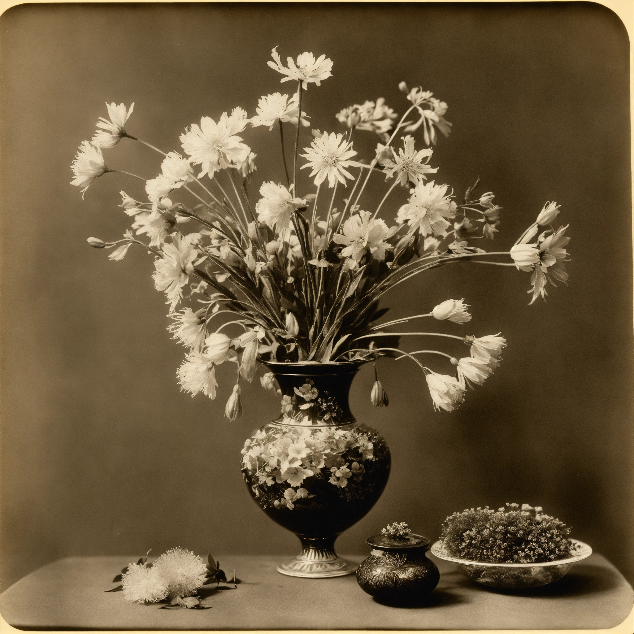 Lexica - Flowers photography in style Anna Atkins, Charles Jones, Karl ...