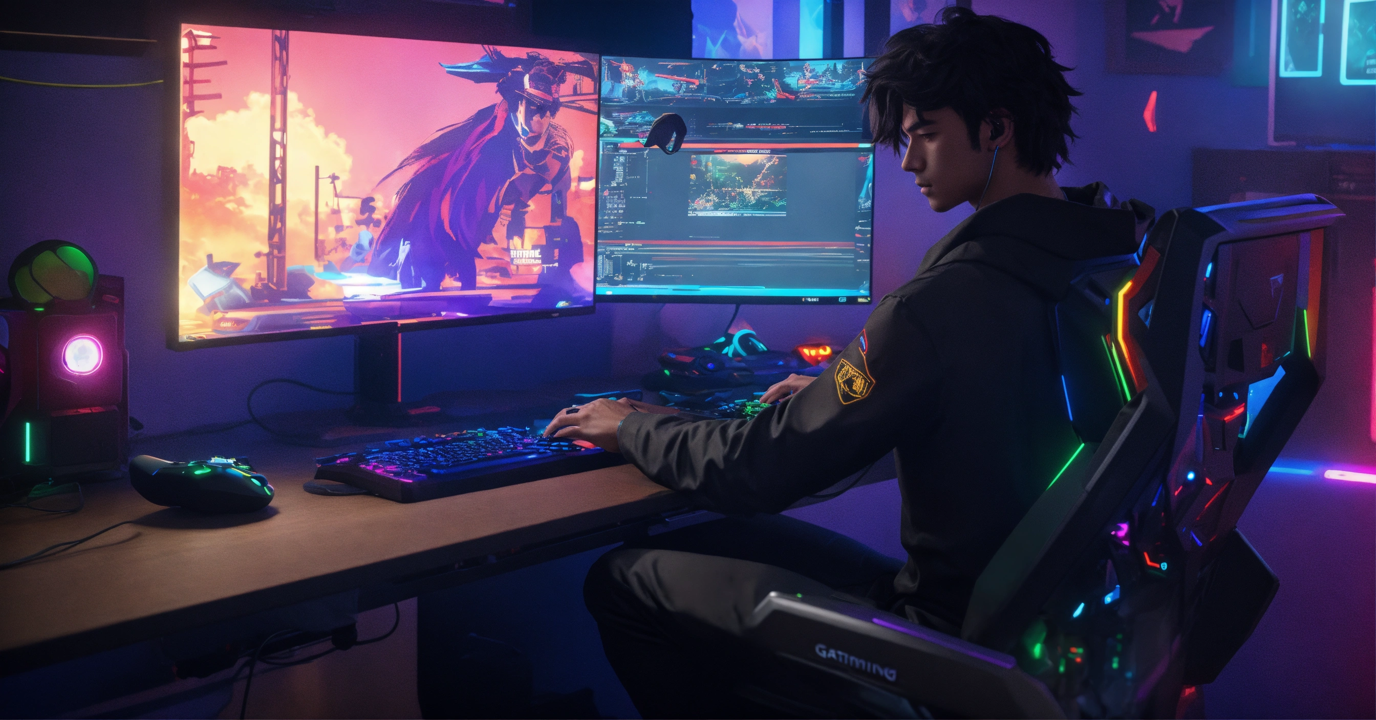 Lexica - Un jeune homme noir métisser avec des cheveux long nattés ...