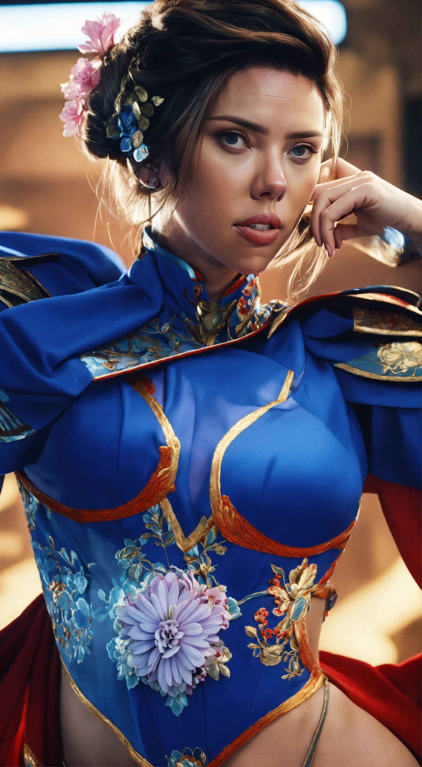 Lexica - Scarlett Johansson, 8k, beautiful, as Chung Li