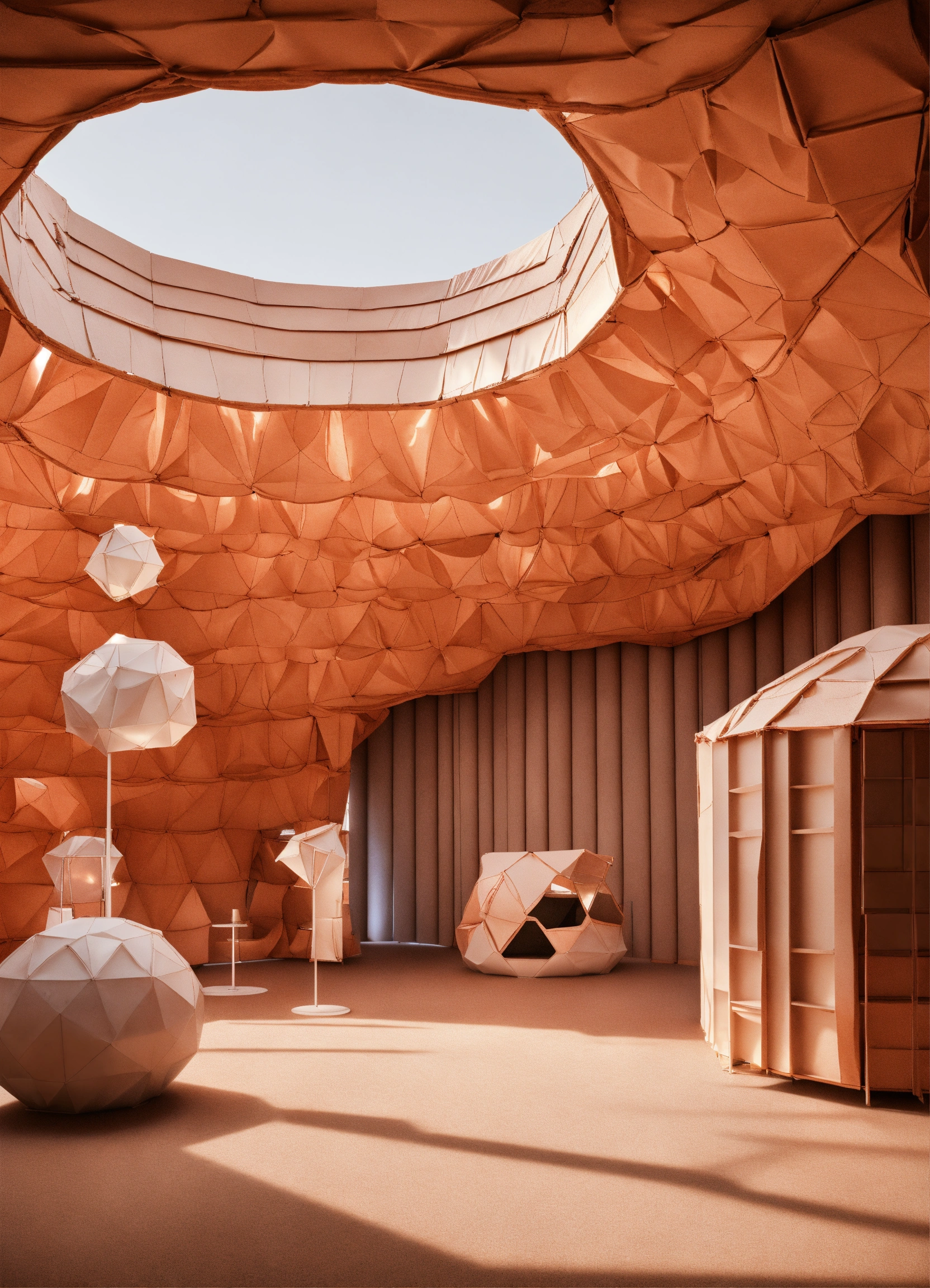 Lexica - Create a mars habitat, interior shot, building is made of ...