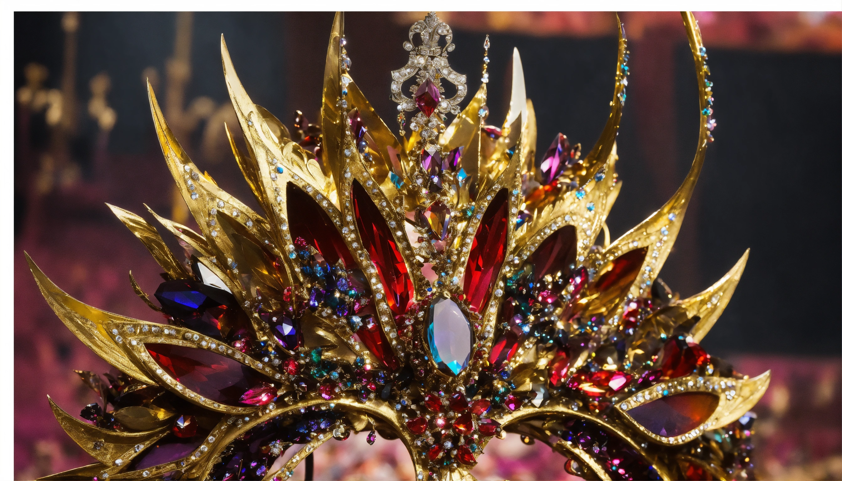 Lexica - Extra extravagantly over the top midevil queen crow with wide ...