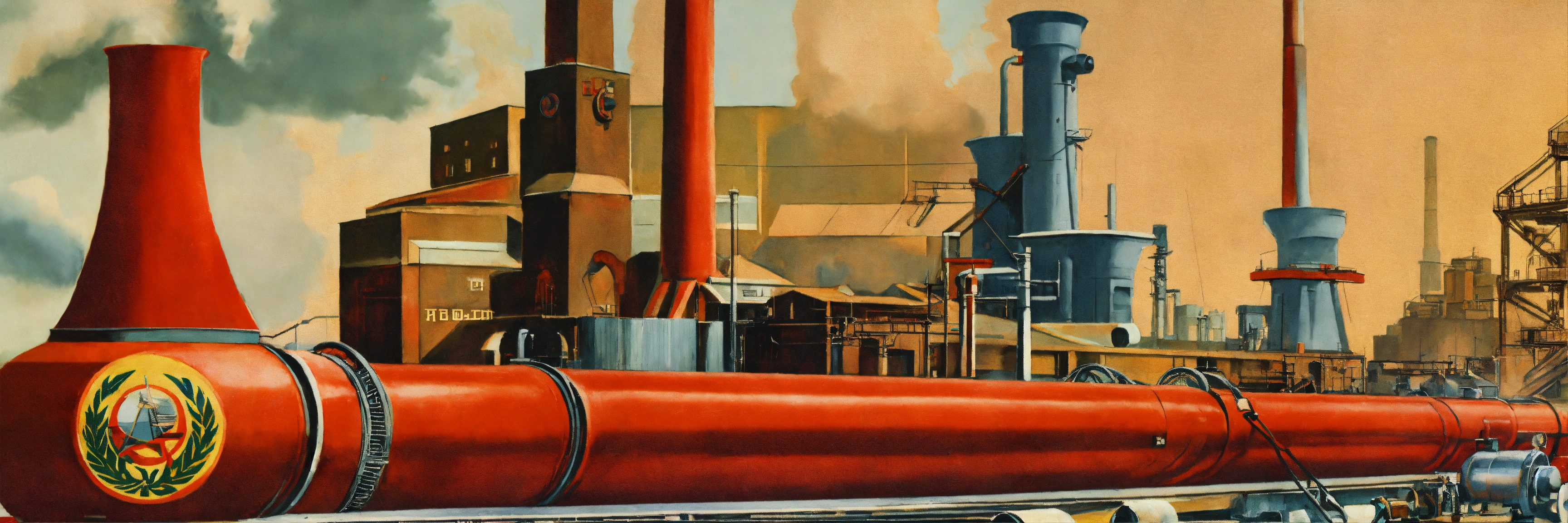 Lexica - Collage on the theme of the USSR factory