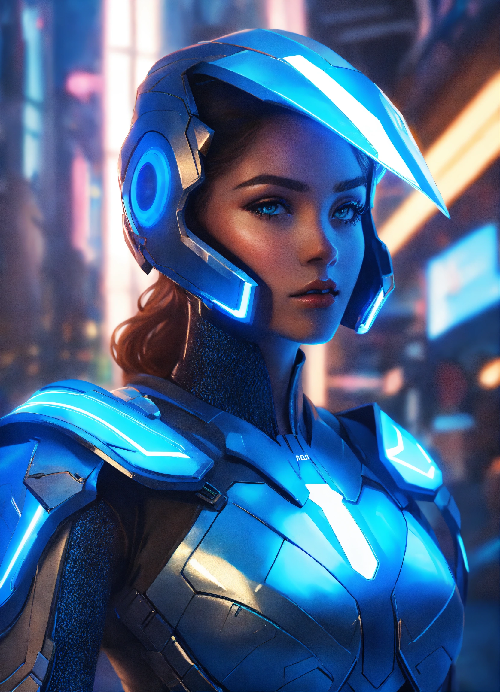 Lexica - Futuristic female superhero, wearing a sleek and slim suit of ...