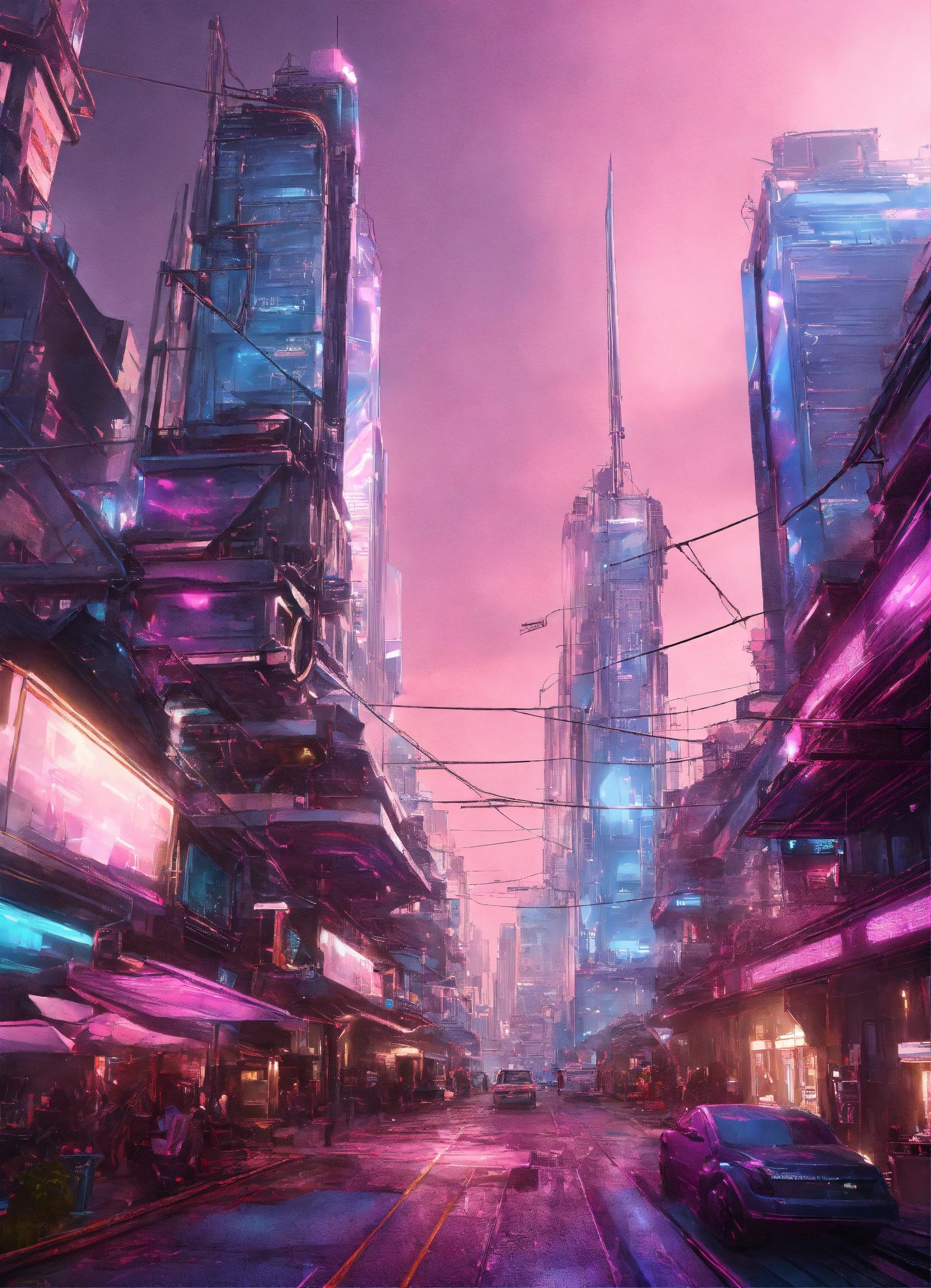 Lexica - A city that it's slowly turning into metallic constructions ...