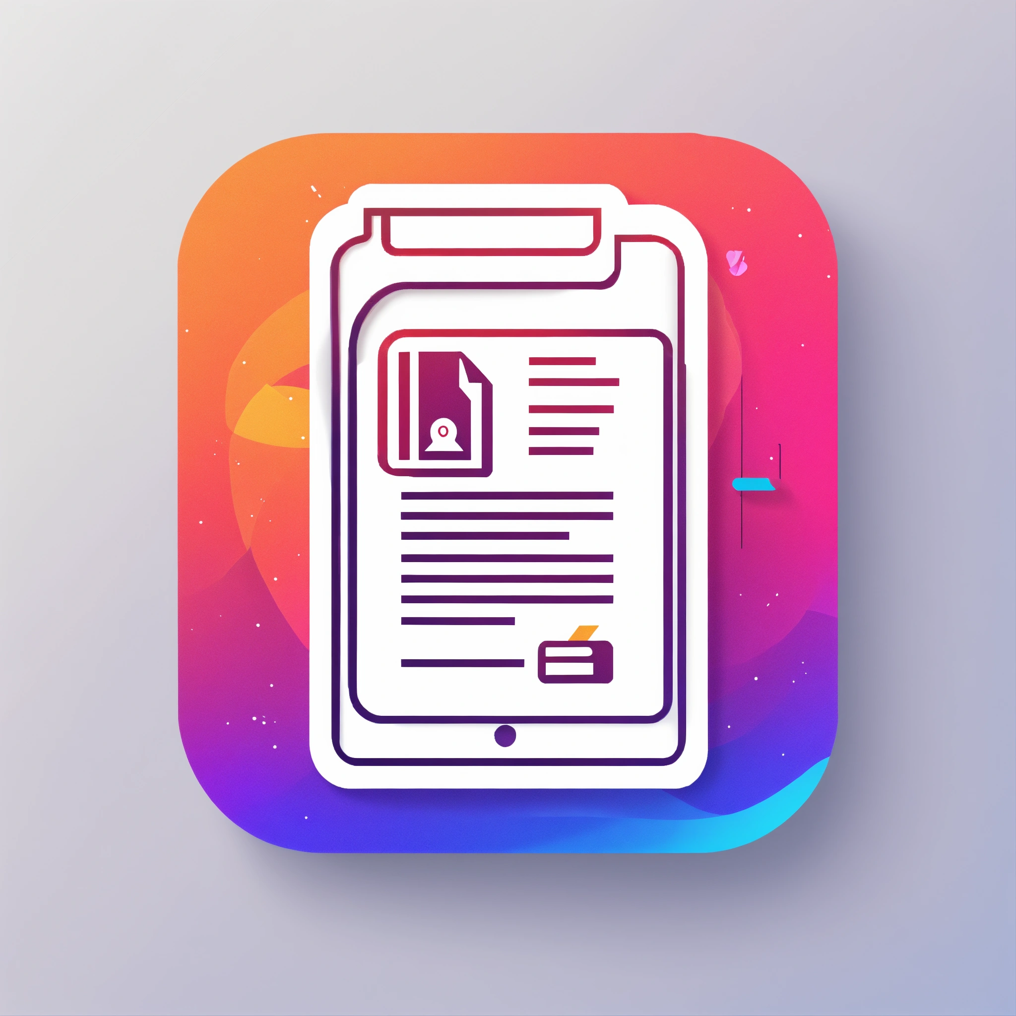 Lexica - A modern iOS app icon for mobile contract management in modern ...