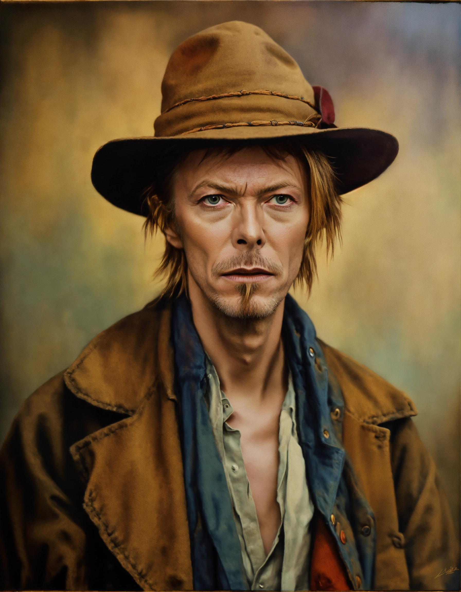 Lexica - Portrait of David bowie as a stereotypical hobo, complete with ...