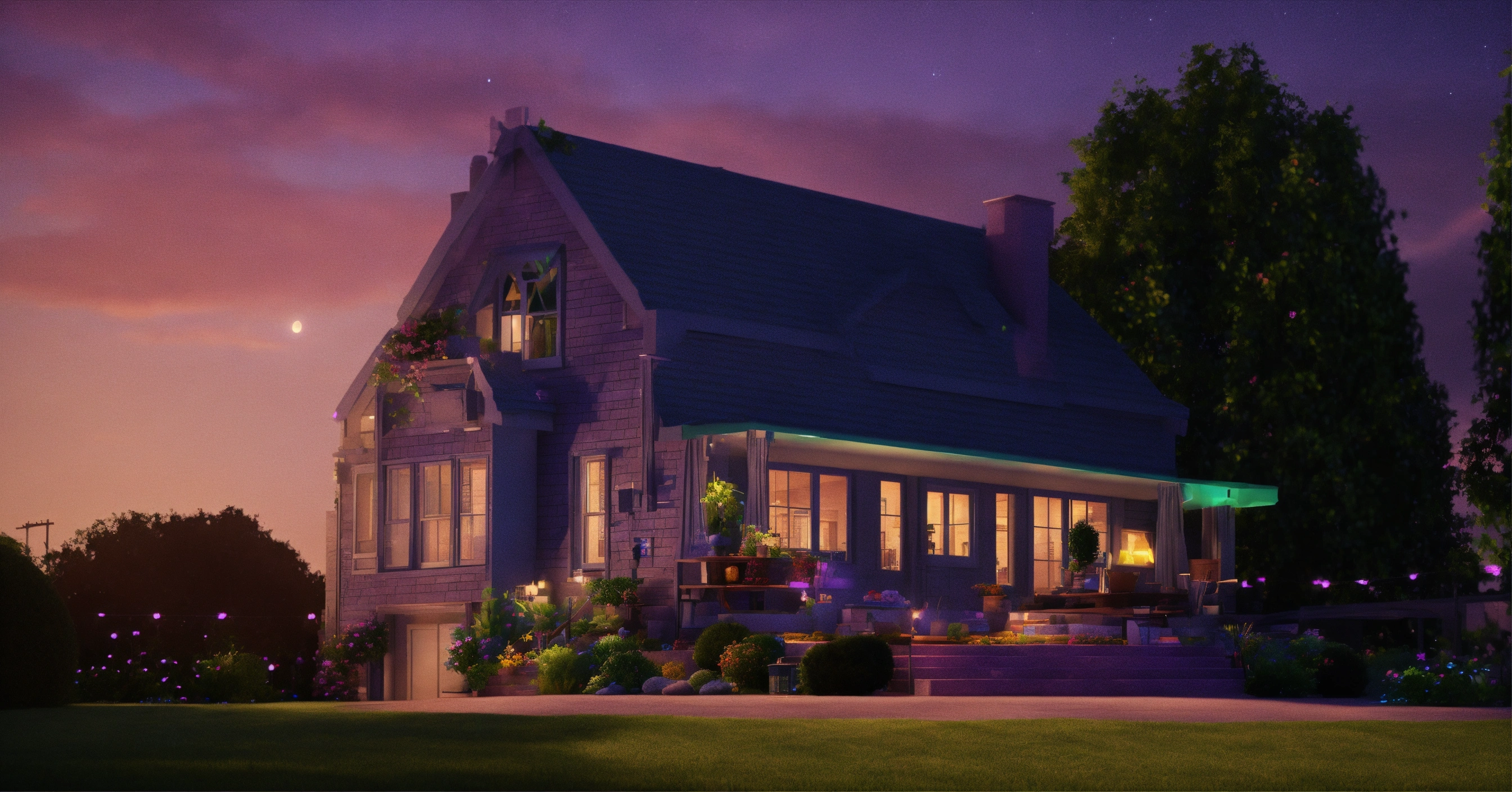 Lexica - CGI. 3D pixar house exterior. 80's style. less saturation ...