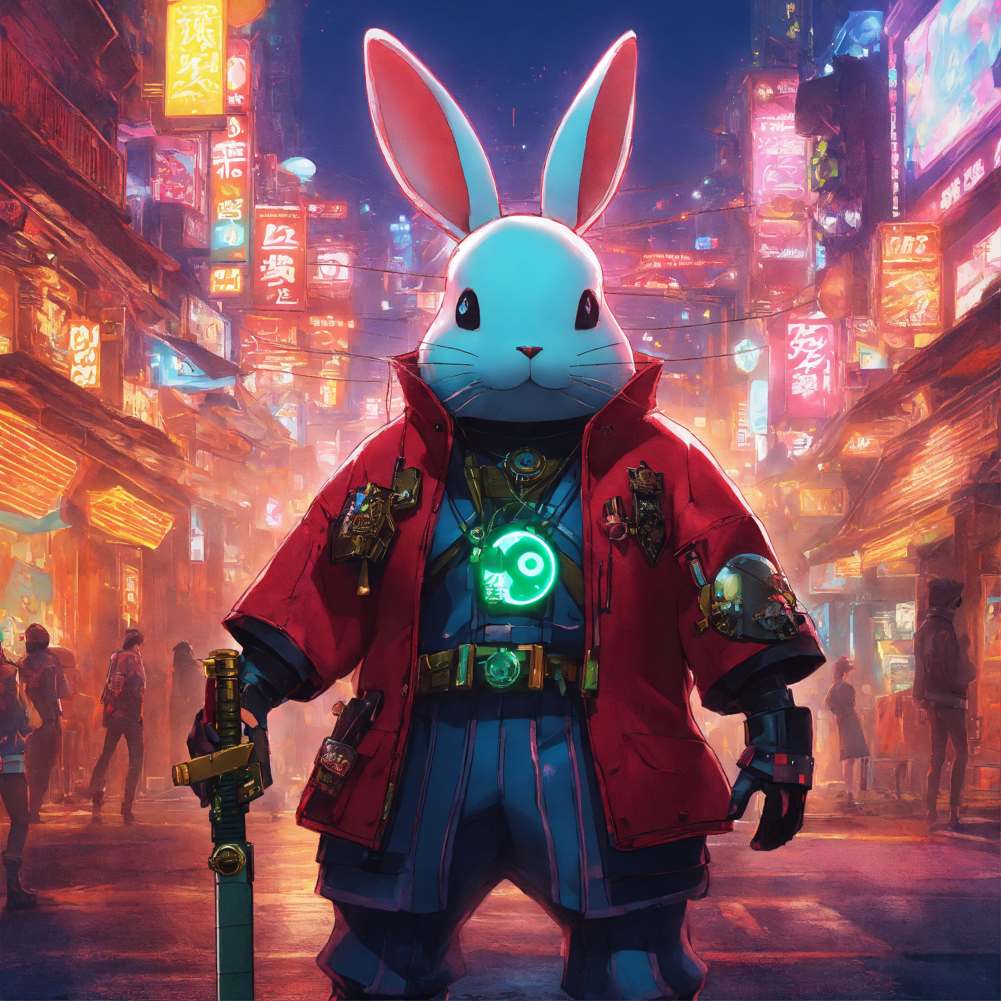 Lexica - Imagine an endearing rabbit character, shaped by the allure of ...