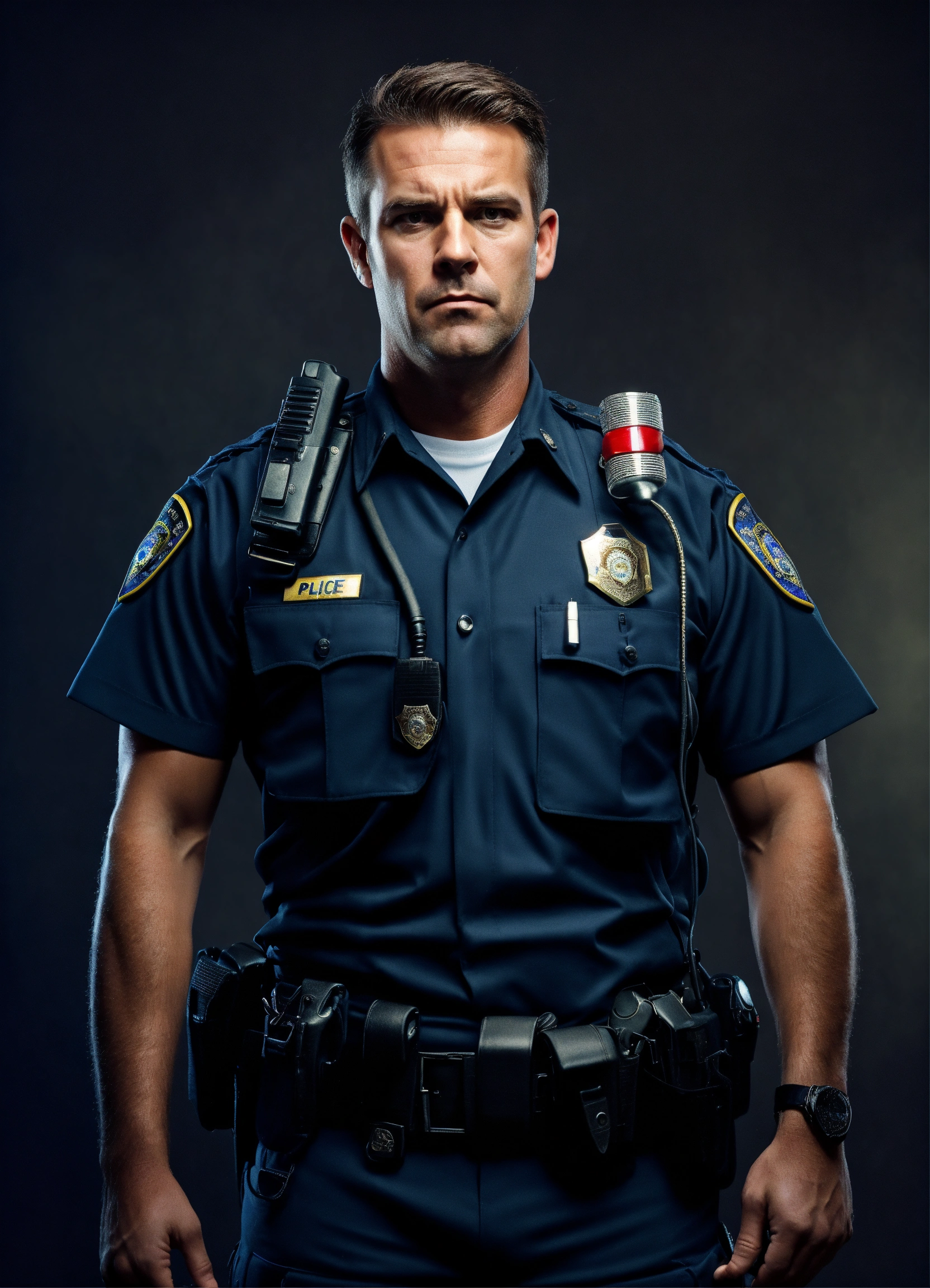 Lexica - Scared random looking unique expressive police officer ...