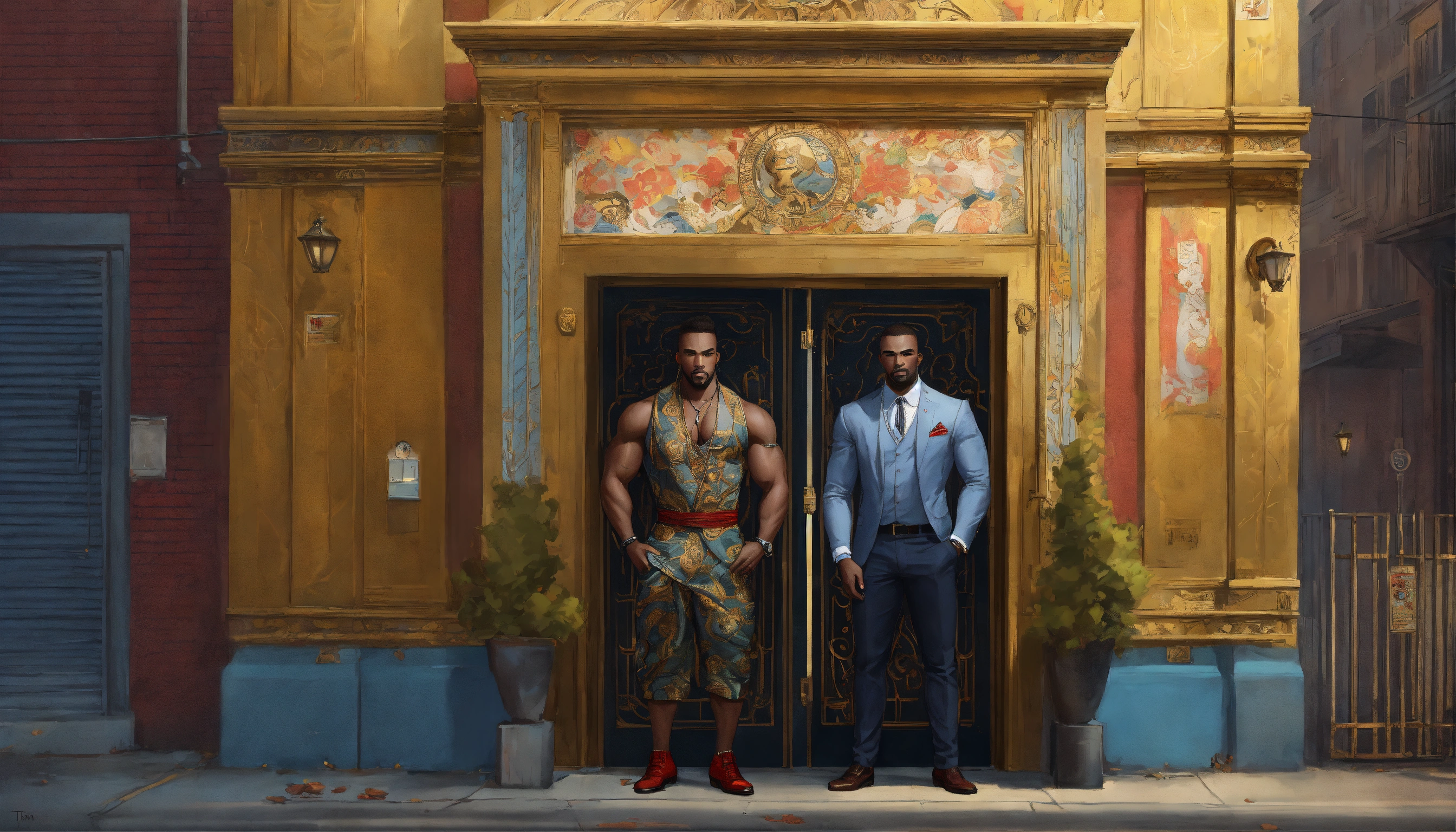 Lexica - Dark nondescript down town building, poor side of town, there ...