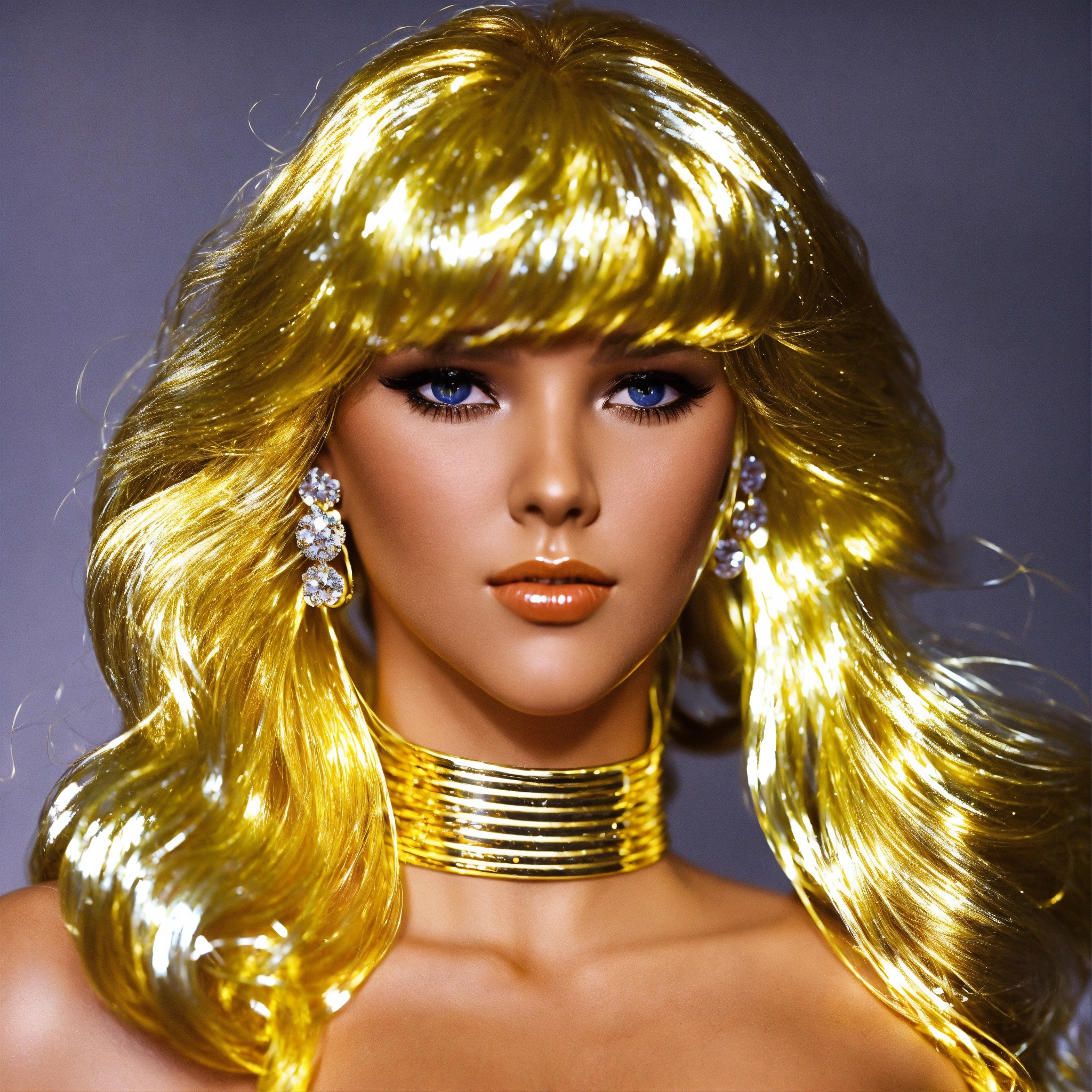 Lexica - Clear Glossy Clear Shiny Plastic Full Shiny Face Samantha Fox ...