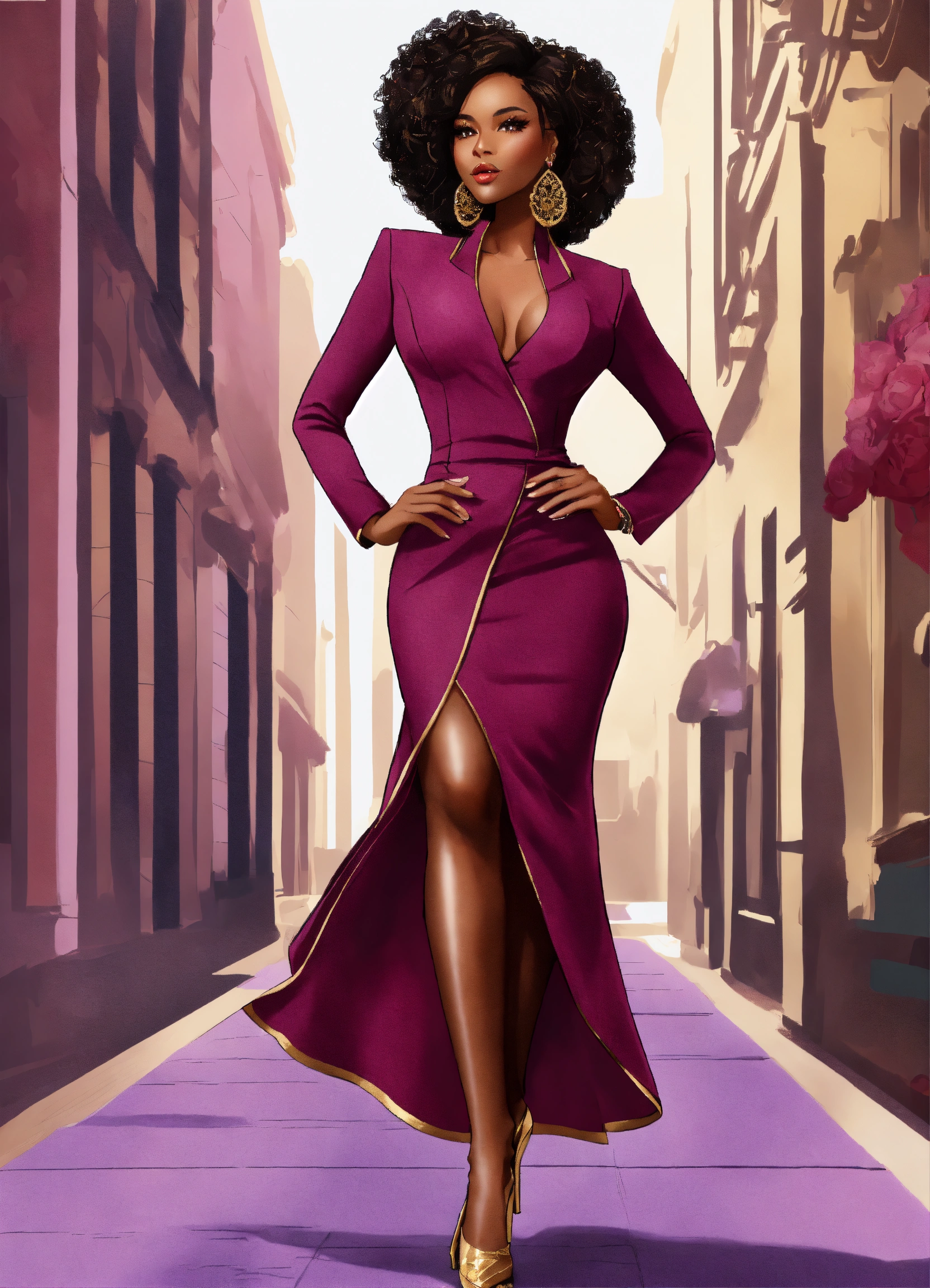 Lexica - Beautiful black businesswoman gorgeous "dark face skin ...