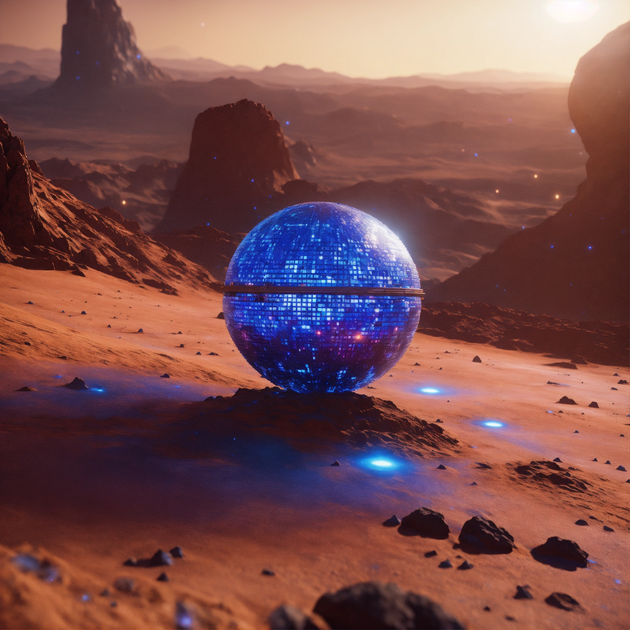 Lexica - Star cruiser docking on an artificial planet that looks like a ...