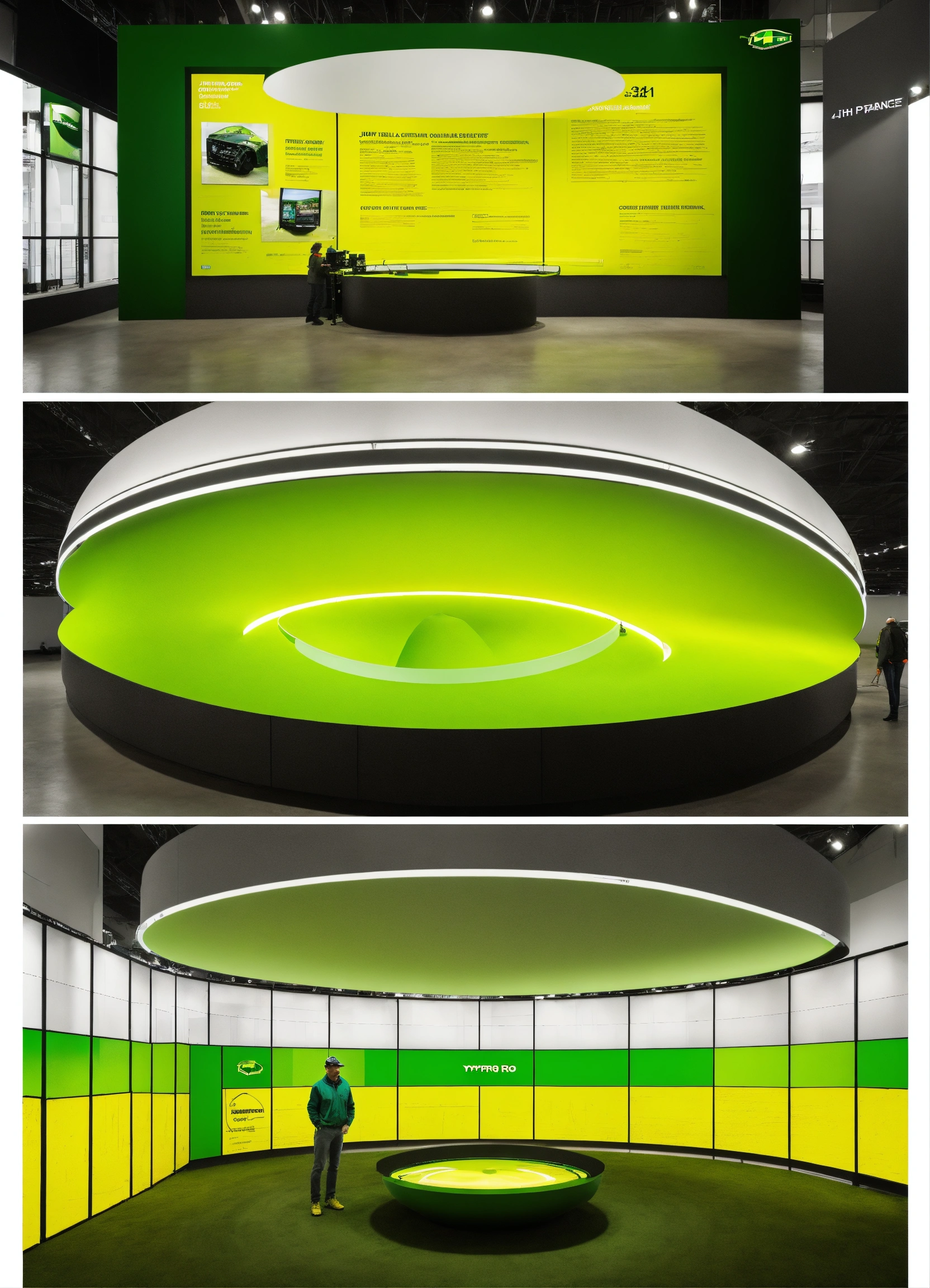 Lexica - Imagine a 32-foot circular exhibition space inspired by ...
