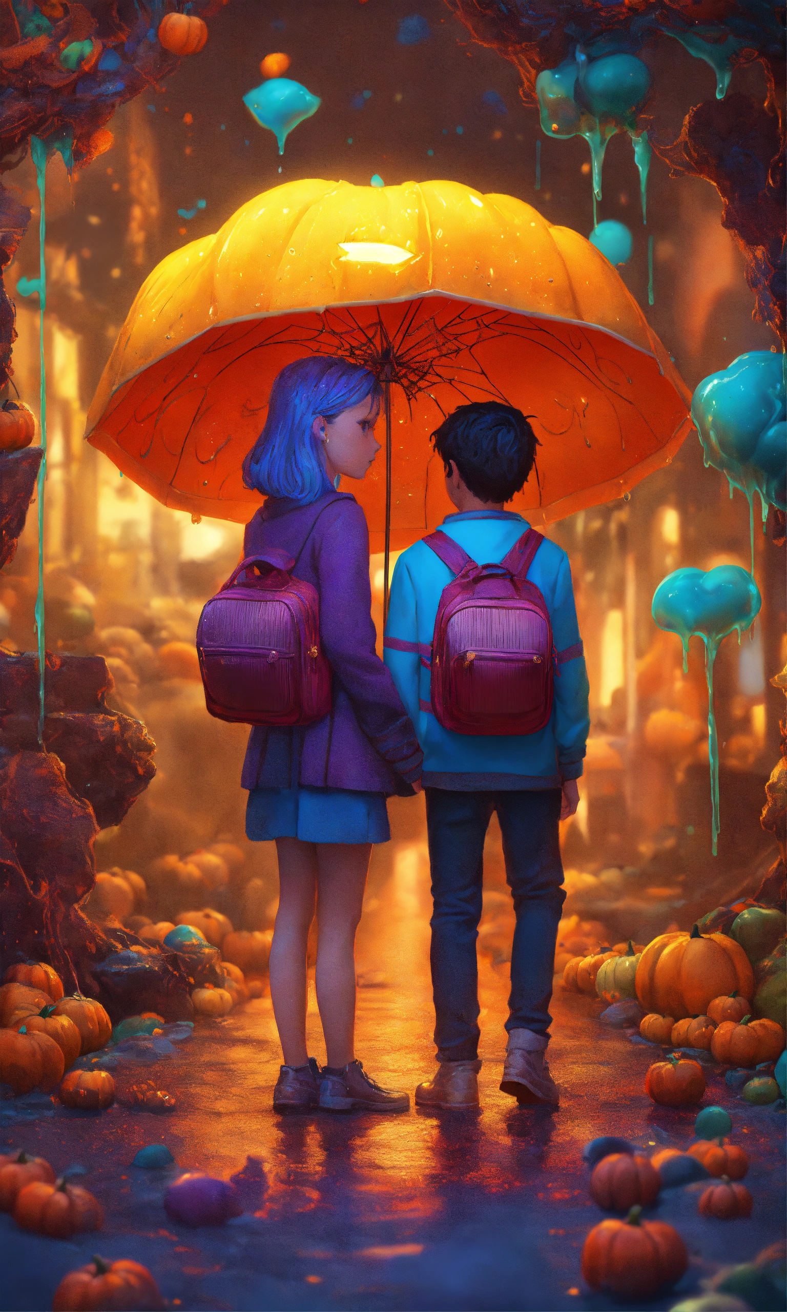 Lexica - Unsplash art, a quirky portrait of a cute girl and boy couples ...