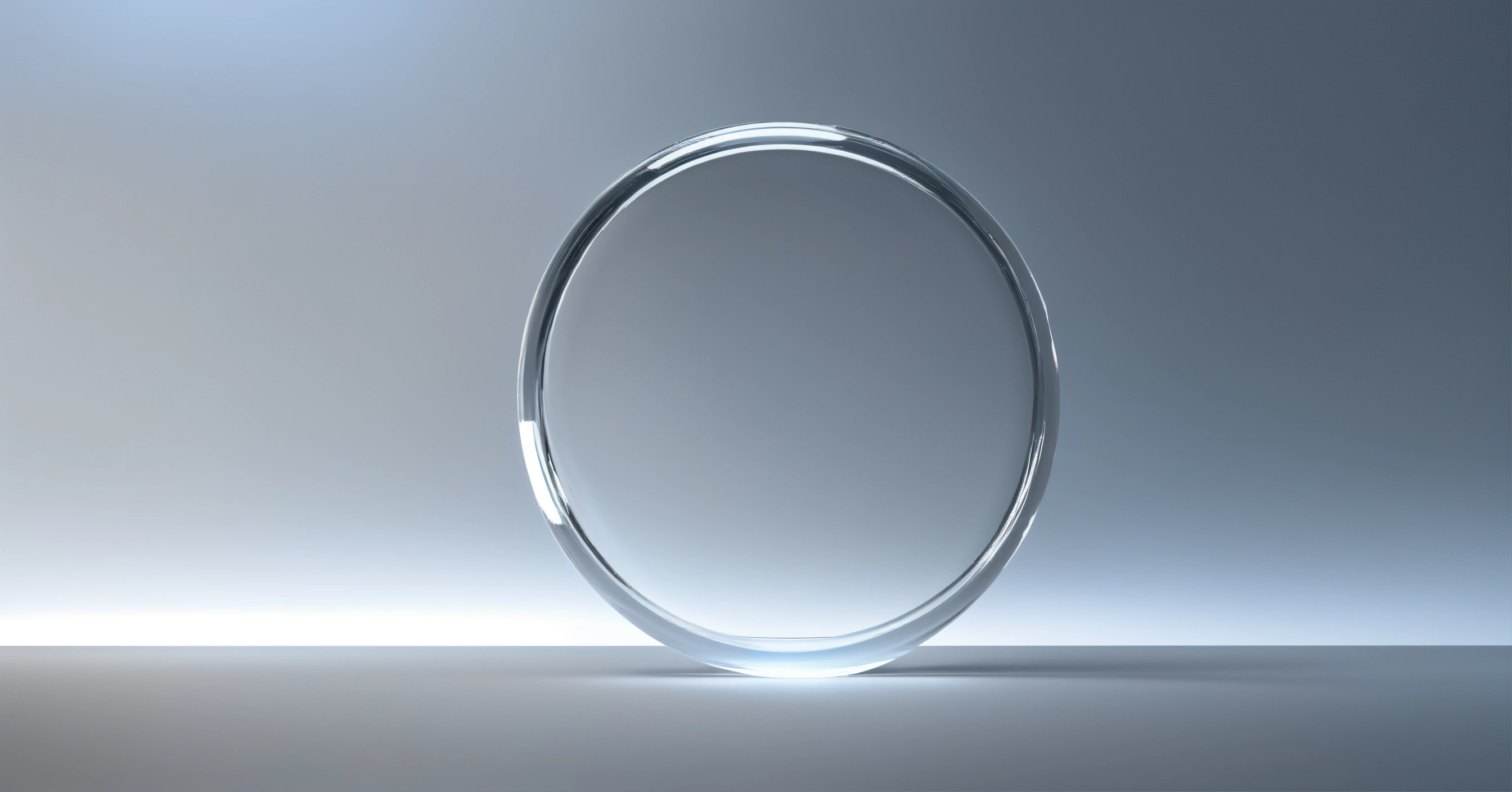Lexica - Glass thin circle thin turned, transparent, clear, white ...