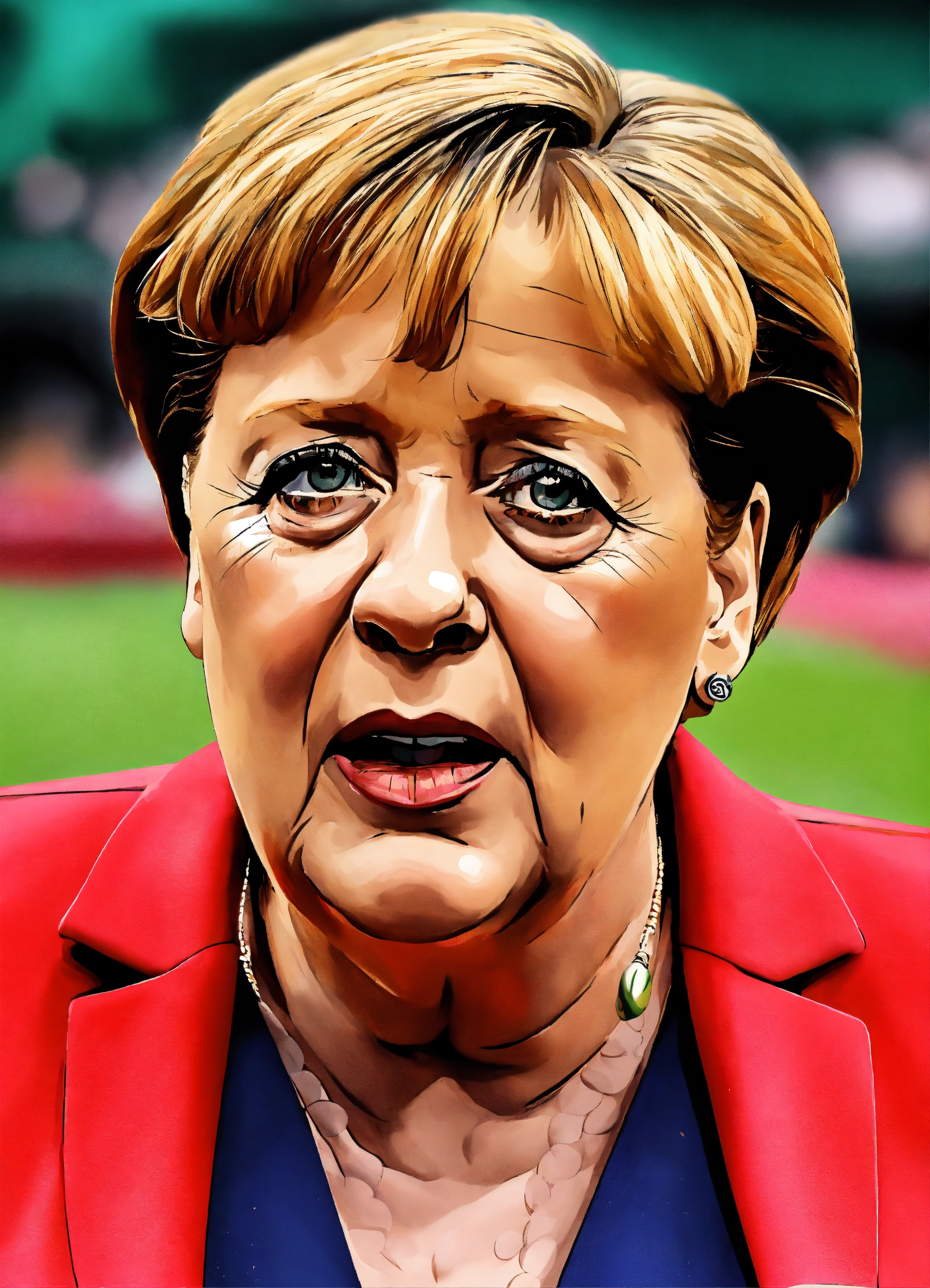 Lexica - Angela Merkel dropped the ball at Wimbledon. caricature ...