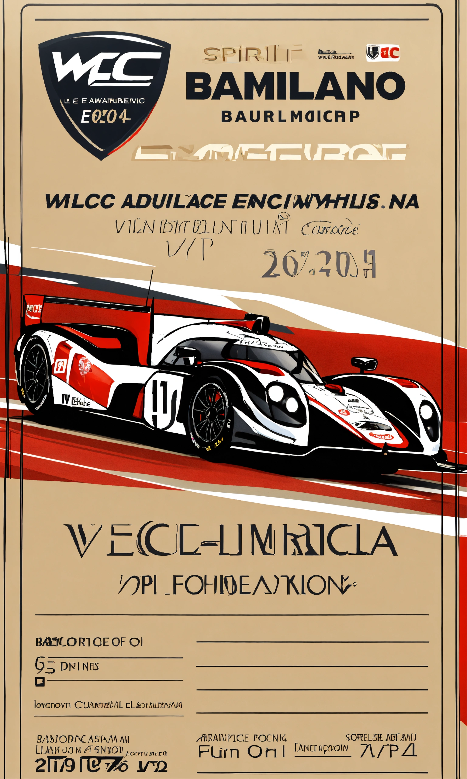 Lexica - WEC World endurance championship card VIP ID pass background ...