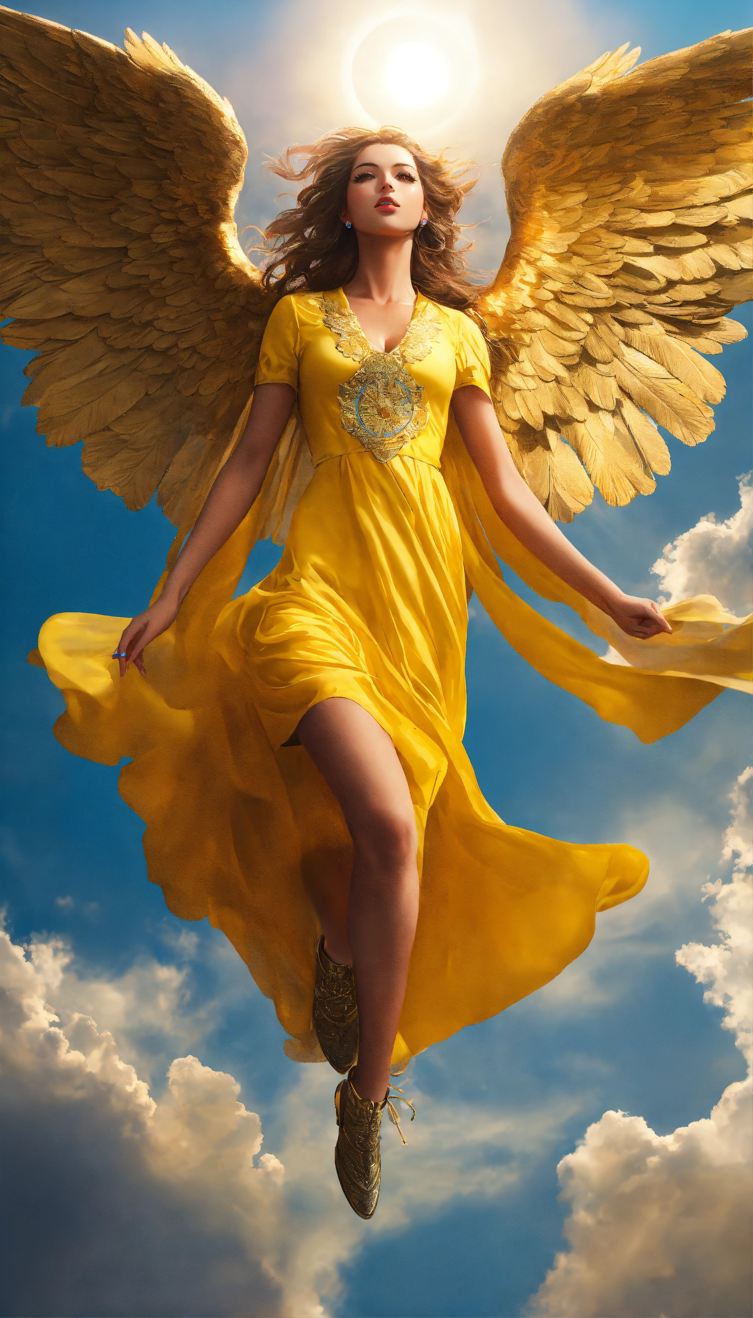Lexica - Ultra realistic full body photo of an female archangel wearing ...