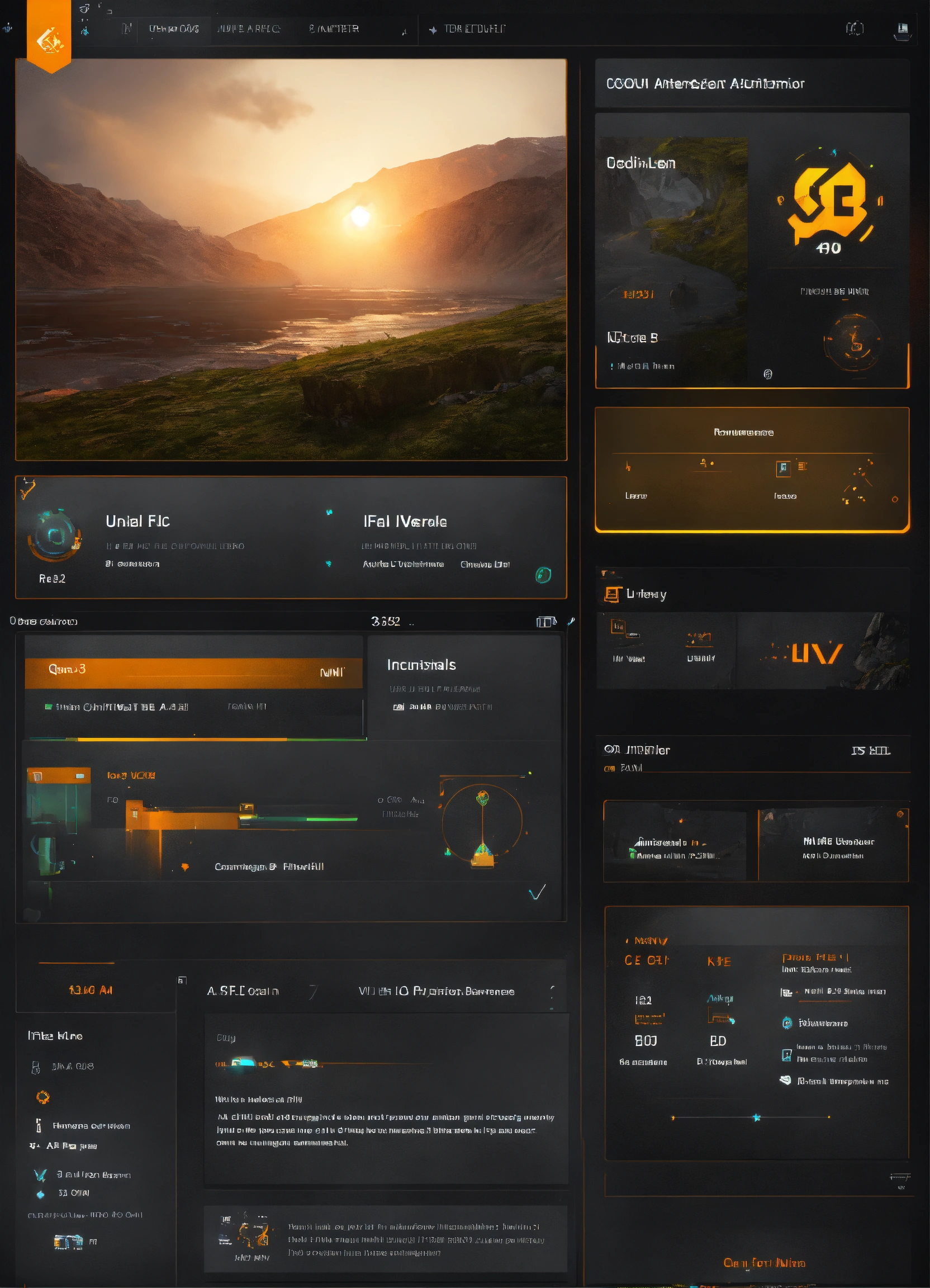 Lexica - 32K, unreal engine, interface ui, hud elements