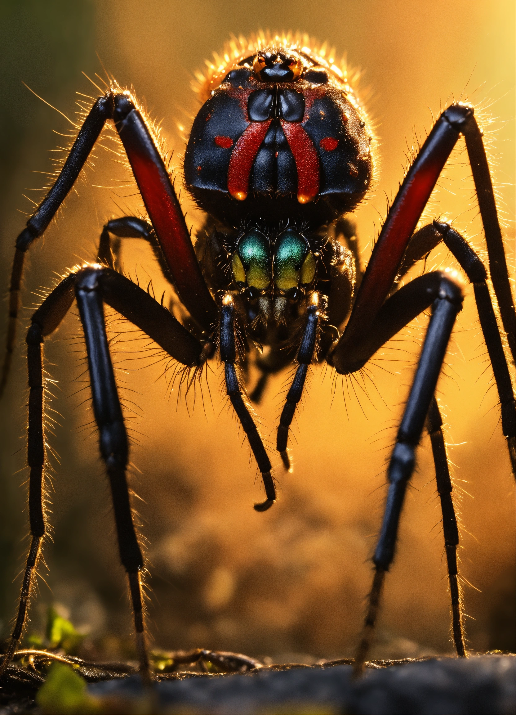 Lexica - Terrible arachnid creature, long sharp teeth, sting, claws and ...