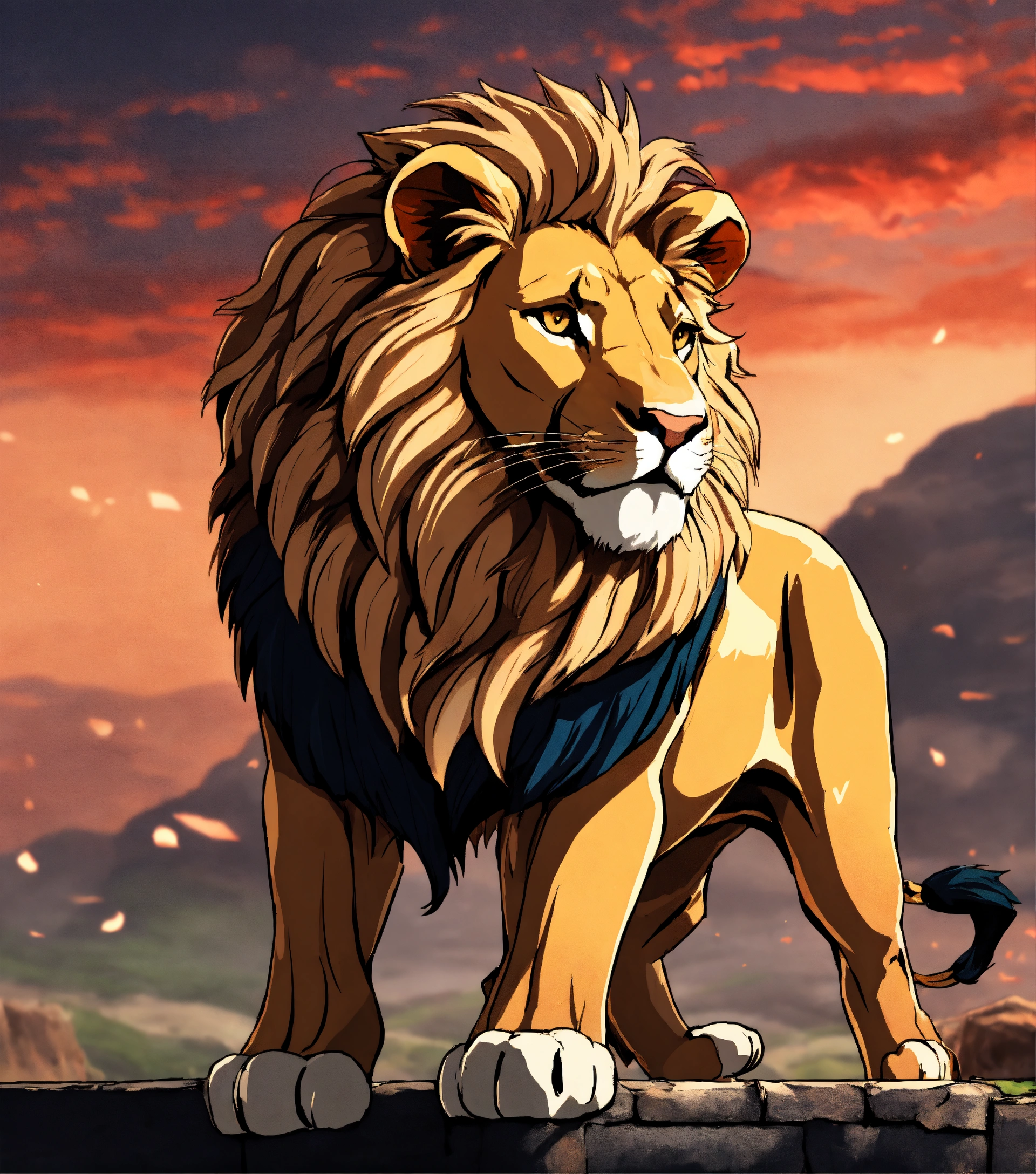 Lexica - Lion of juda, anime, 8k, sticker