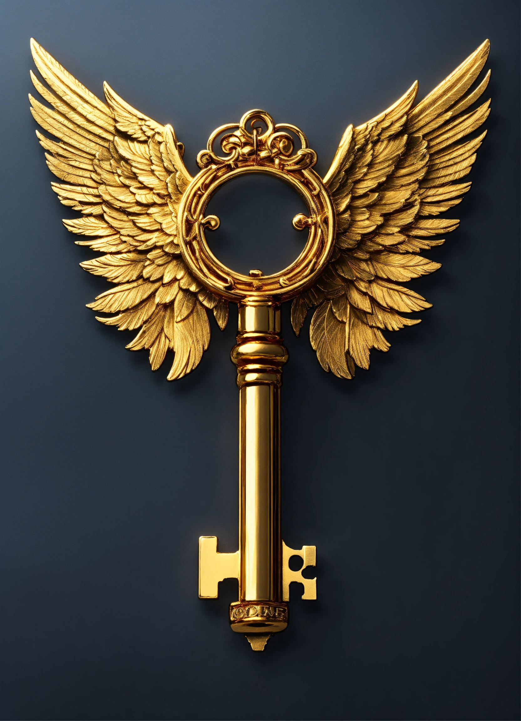 Lexica - Draw a golden winged key logo ,cinematik, 4k