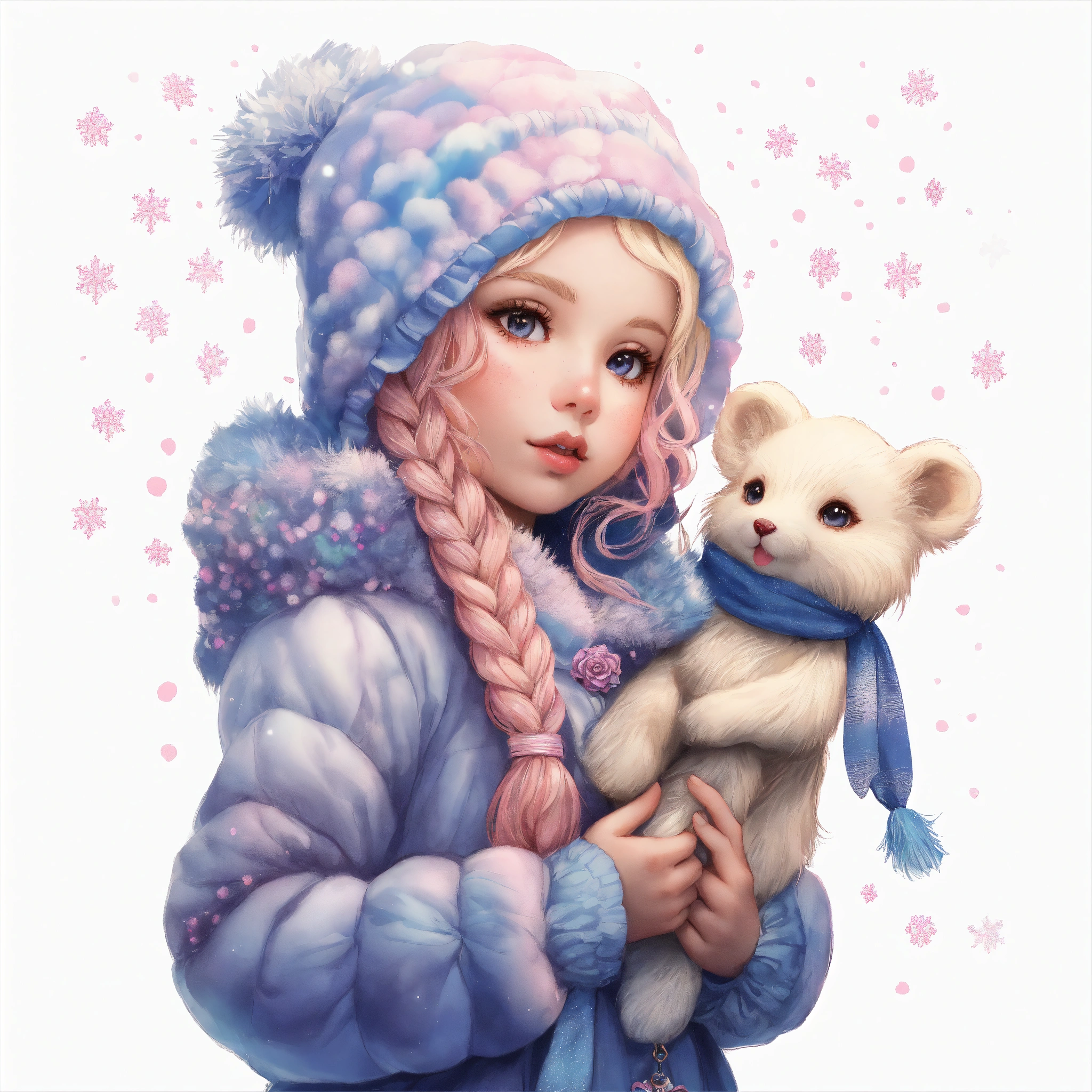 Lexica - Full body of a realistic sweetness Baby chibi Girl winter ...
