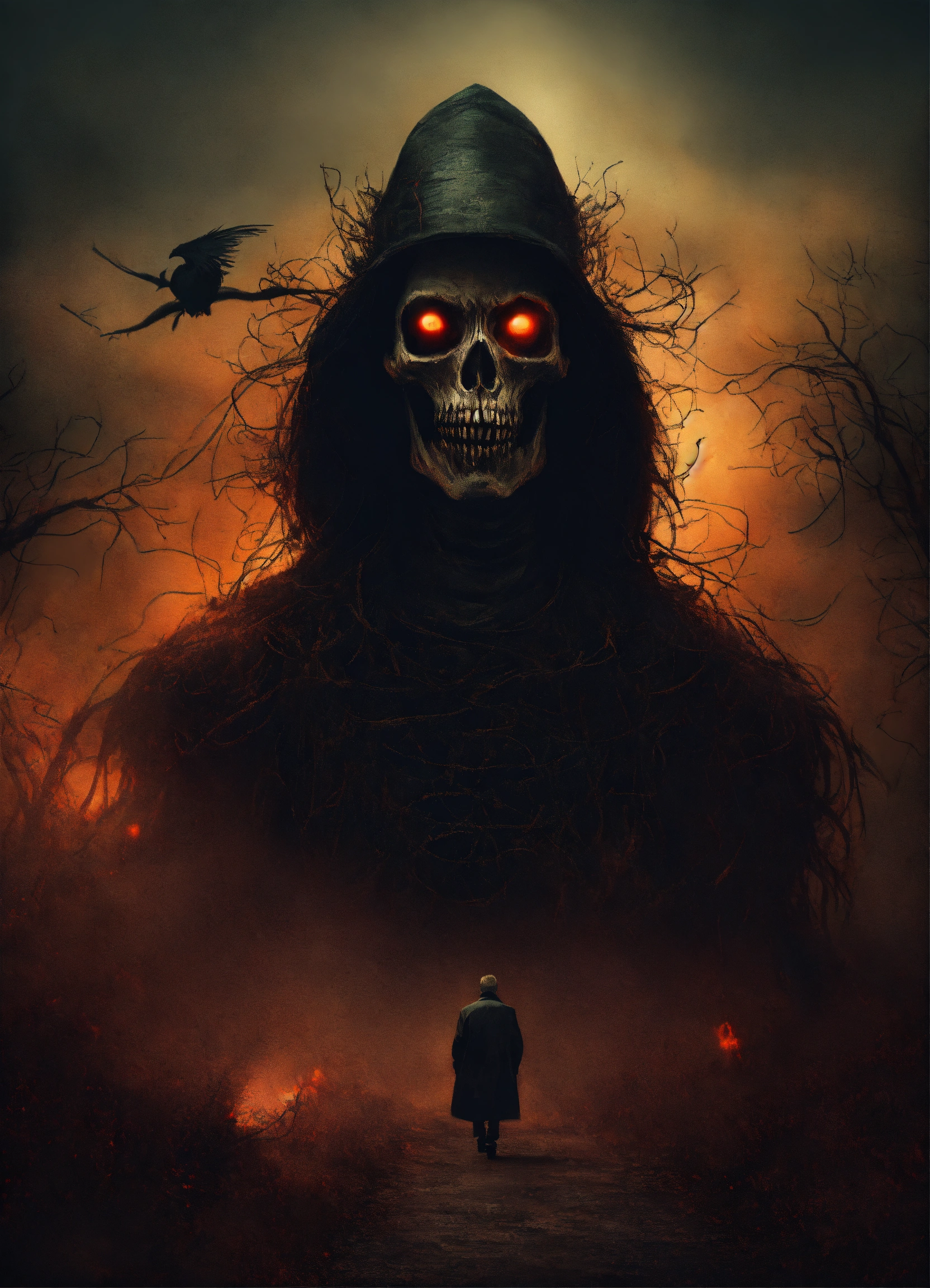 Lexica - Create the darkest scariest character in surreal style.