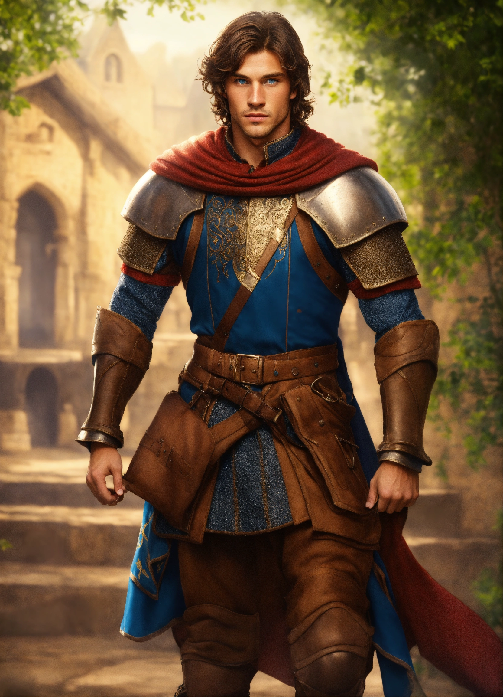 Lexica - Very handsome man, blue eyes, brown hair, courageous, athlete ...