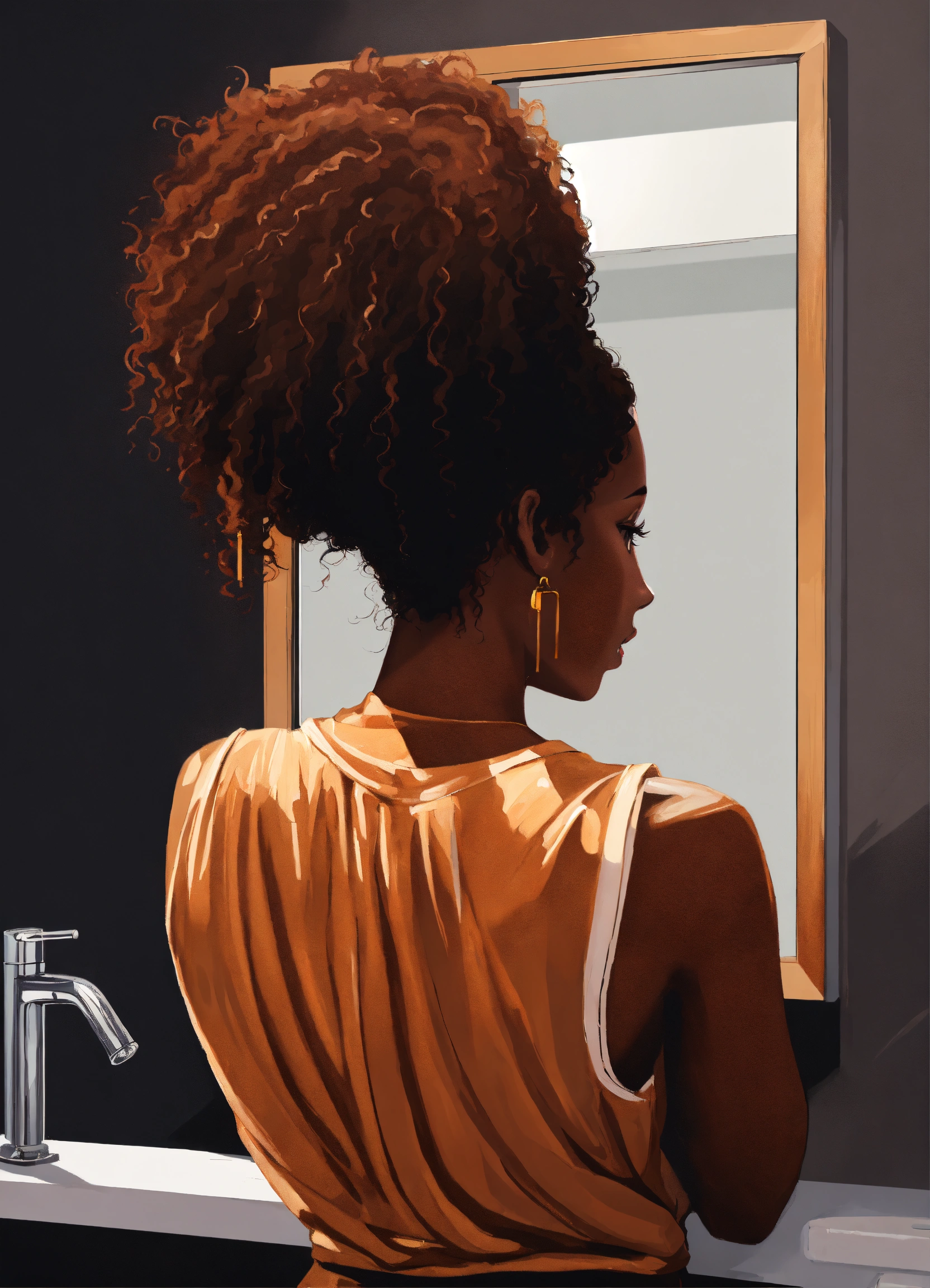 Lexica - A realistic acrylic painting, 5d, flat vector faceless ...