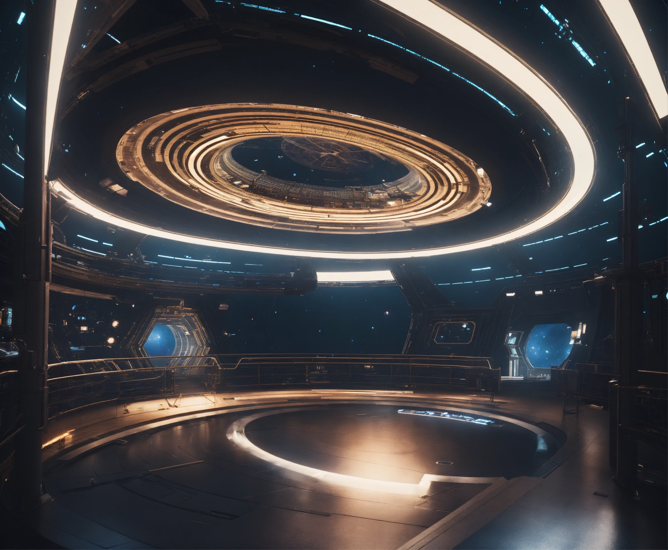 Lexica - A highly realistic photo from a distance view of a futuristic ...