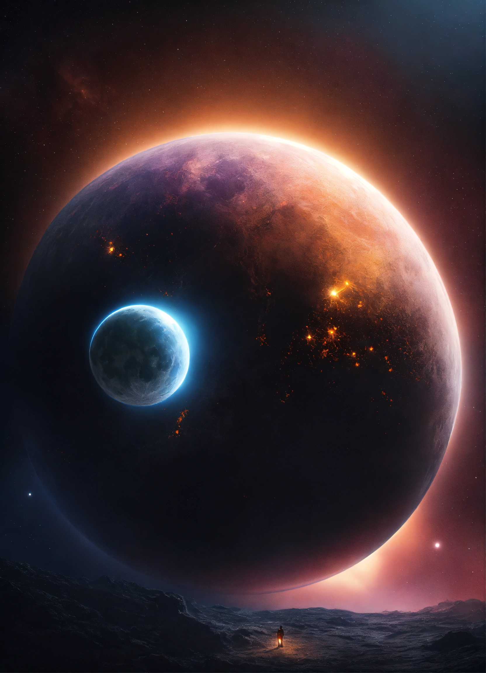 Lexica - A planet shrouded in darkness. A humanoid ghost larger than ...