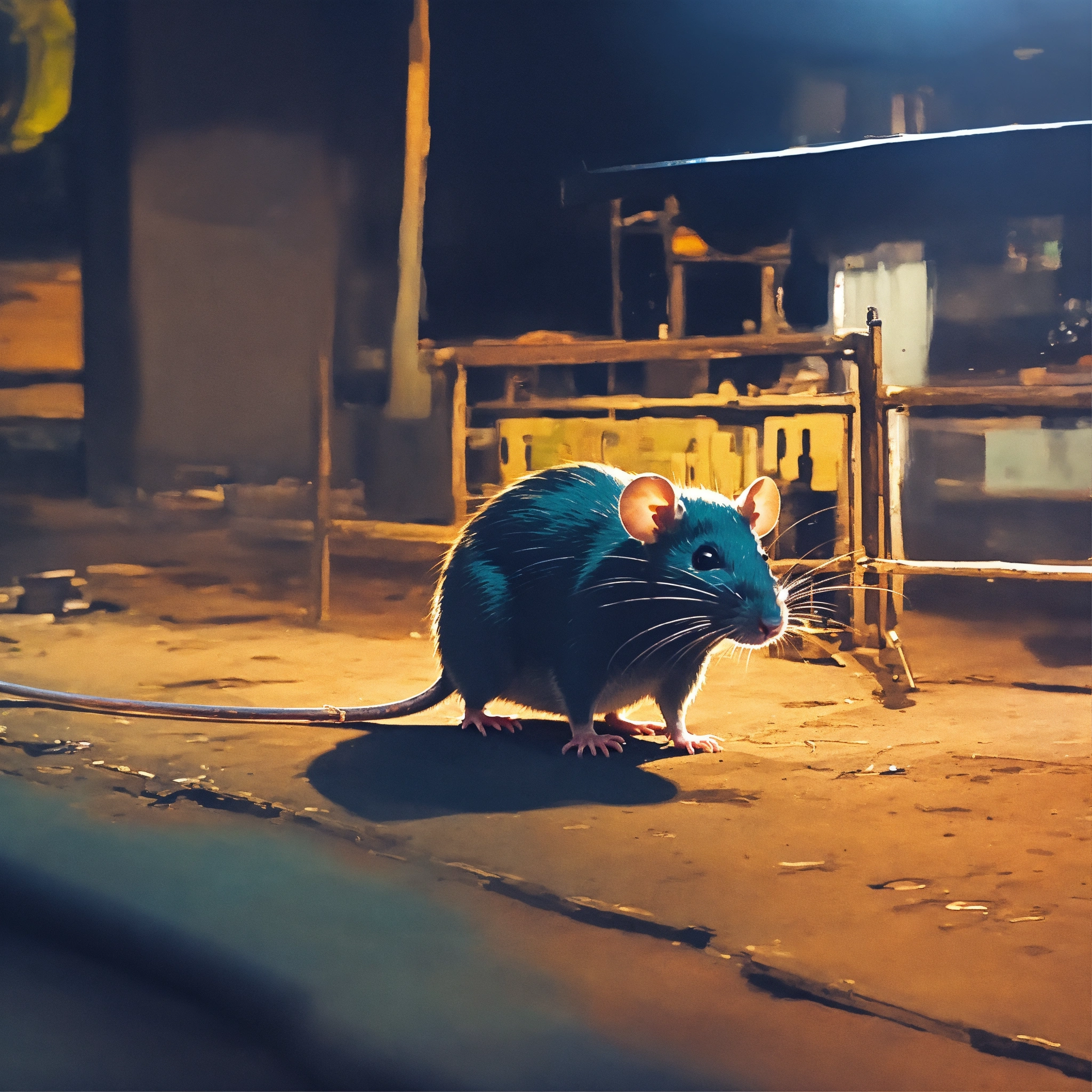 Lexica - Cctv footage, rat, bounce rat, night