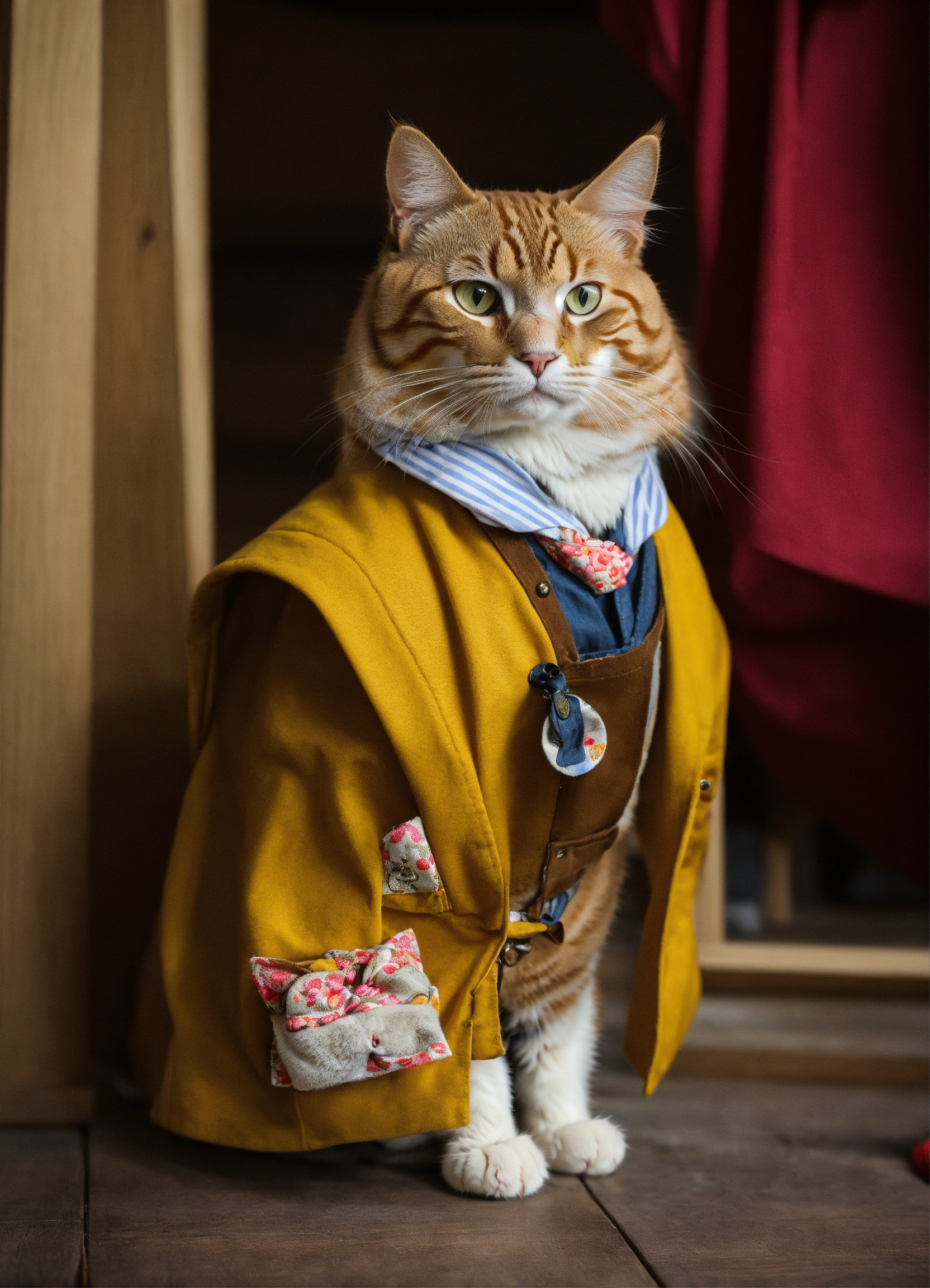 Lexica - Cat in clothes Carpenter