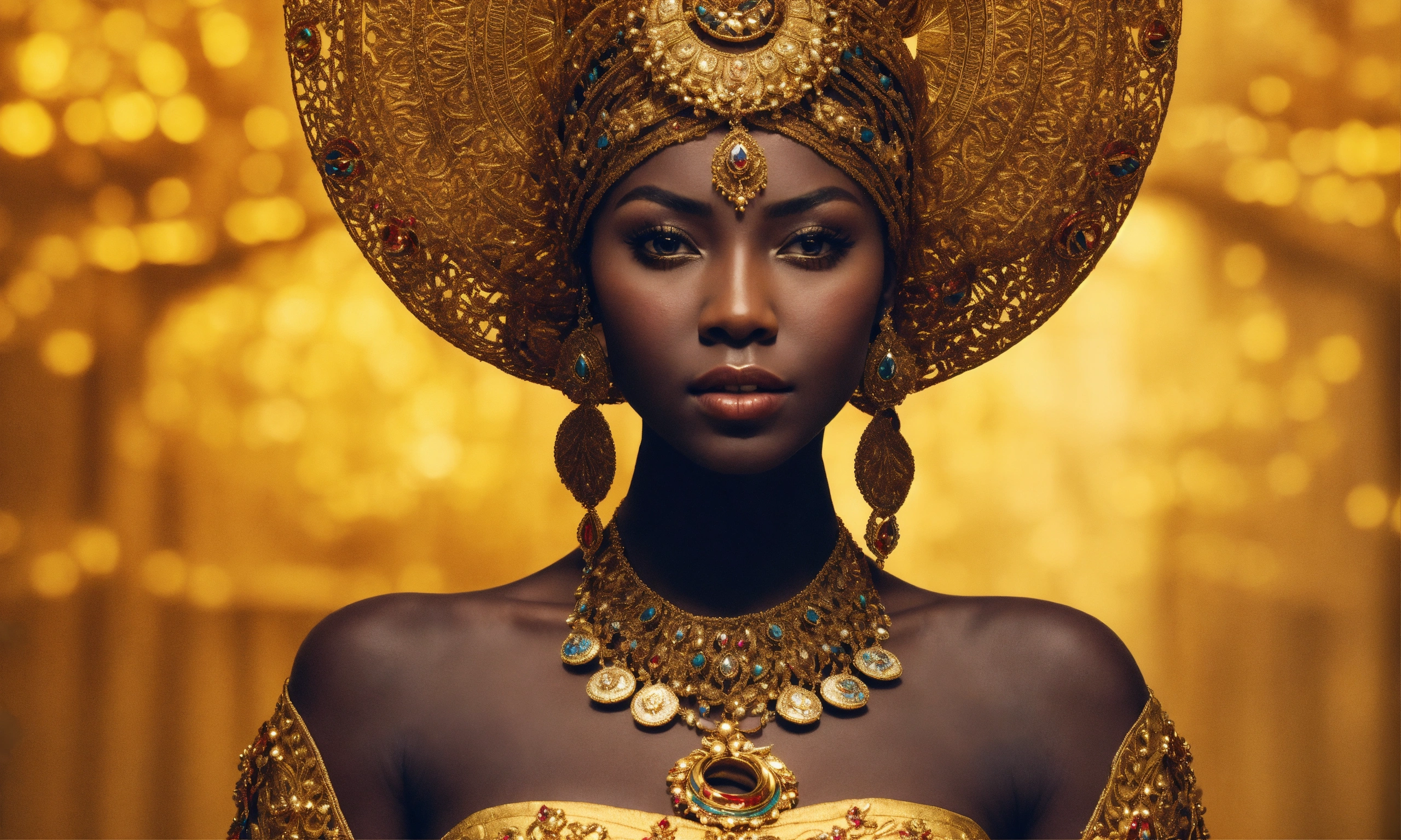 Lexica - Create a description of a majestic middle-aged queen ruling ...