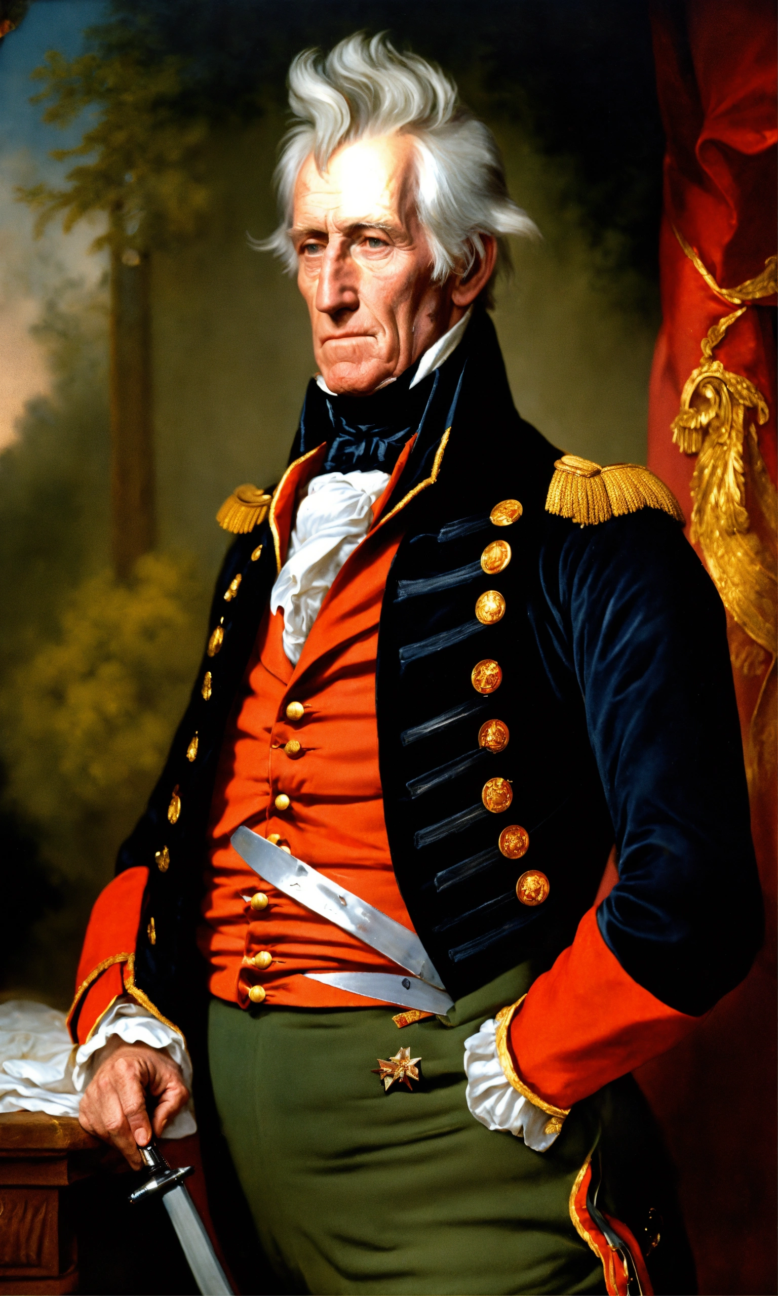 Lexica - Predisent Andrew Jackson bullet wounds scars on his torso and arms