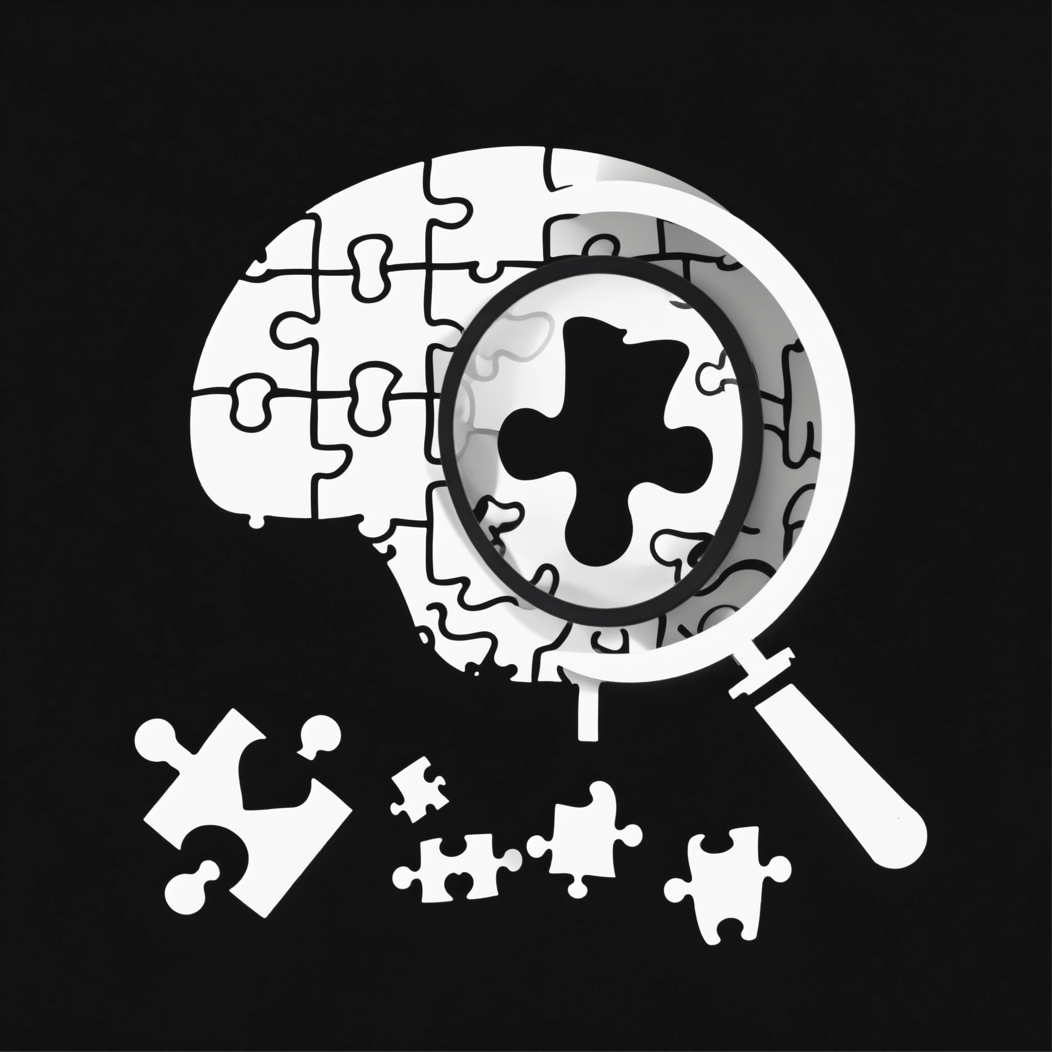 Lexica - Create a white fund, black and white,simplistic logo of a ...