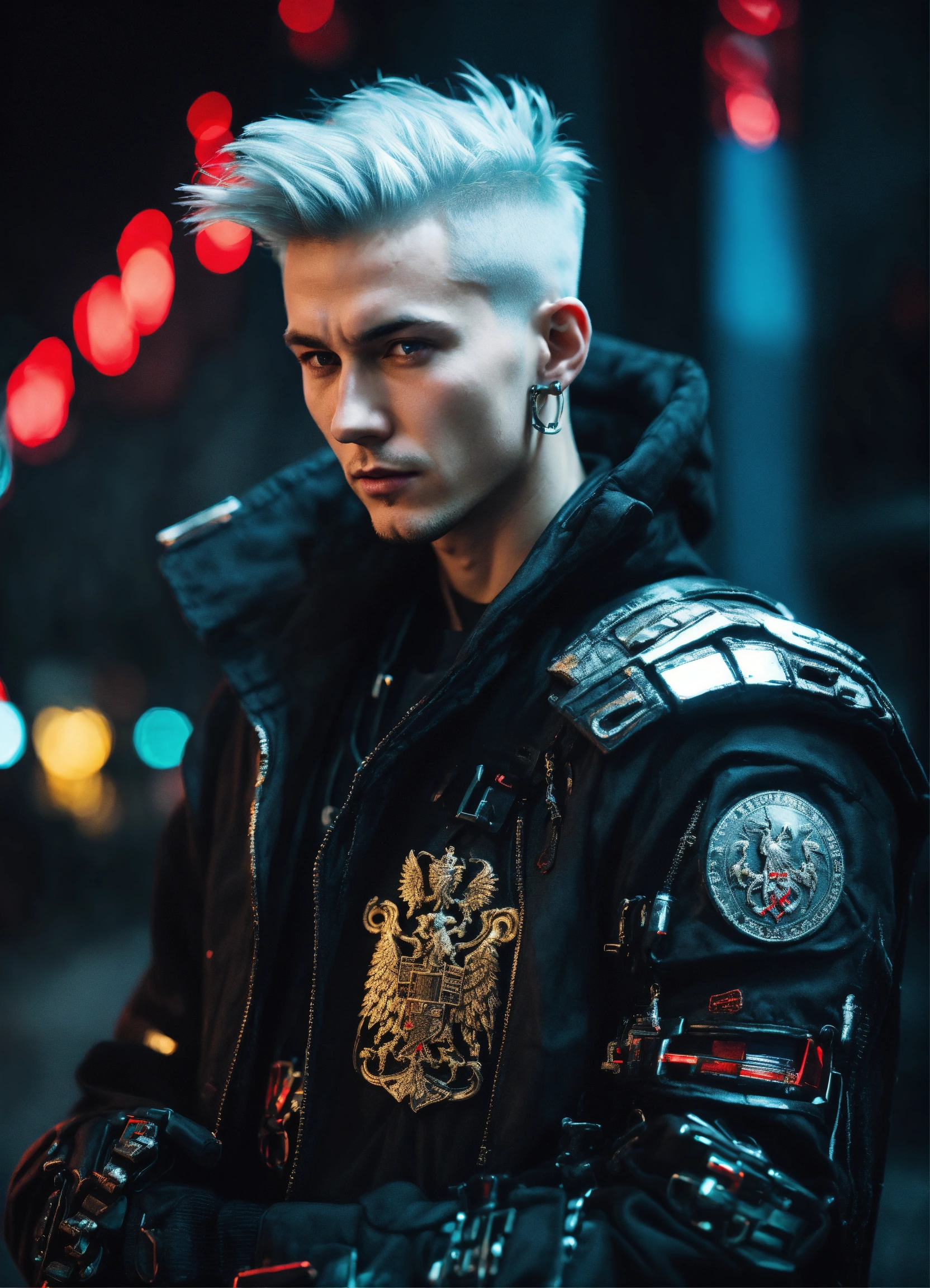 Lexica - Cyberpunk style, cute nice man Den Dolgov Music on cyberpunk ...